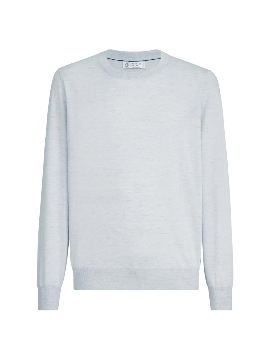 Brunello Cucinelli Lightweight Cashmere, Silk and Linen Sweater | Saks ...