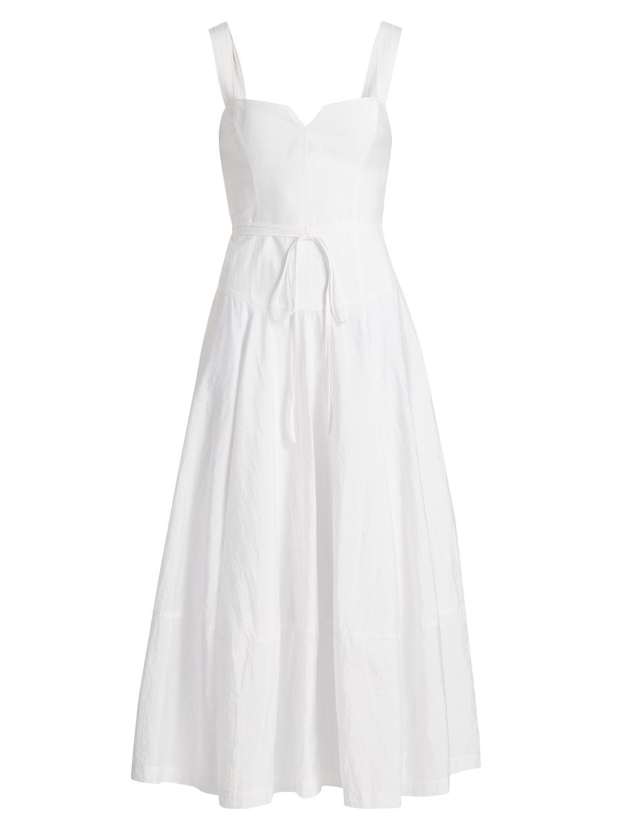 Cinq à Sept Jerome Tie-Waist A-Line Midi-Dress | Saks Fifth Avenue