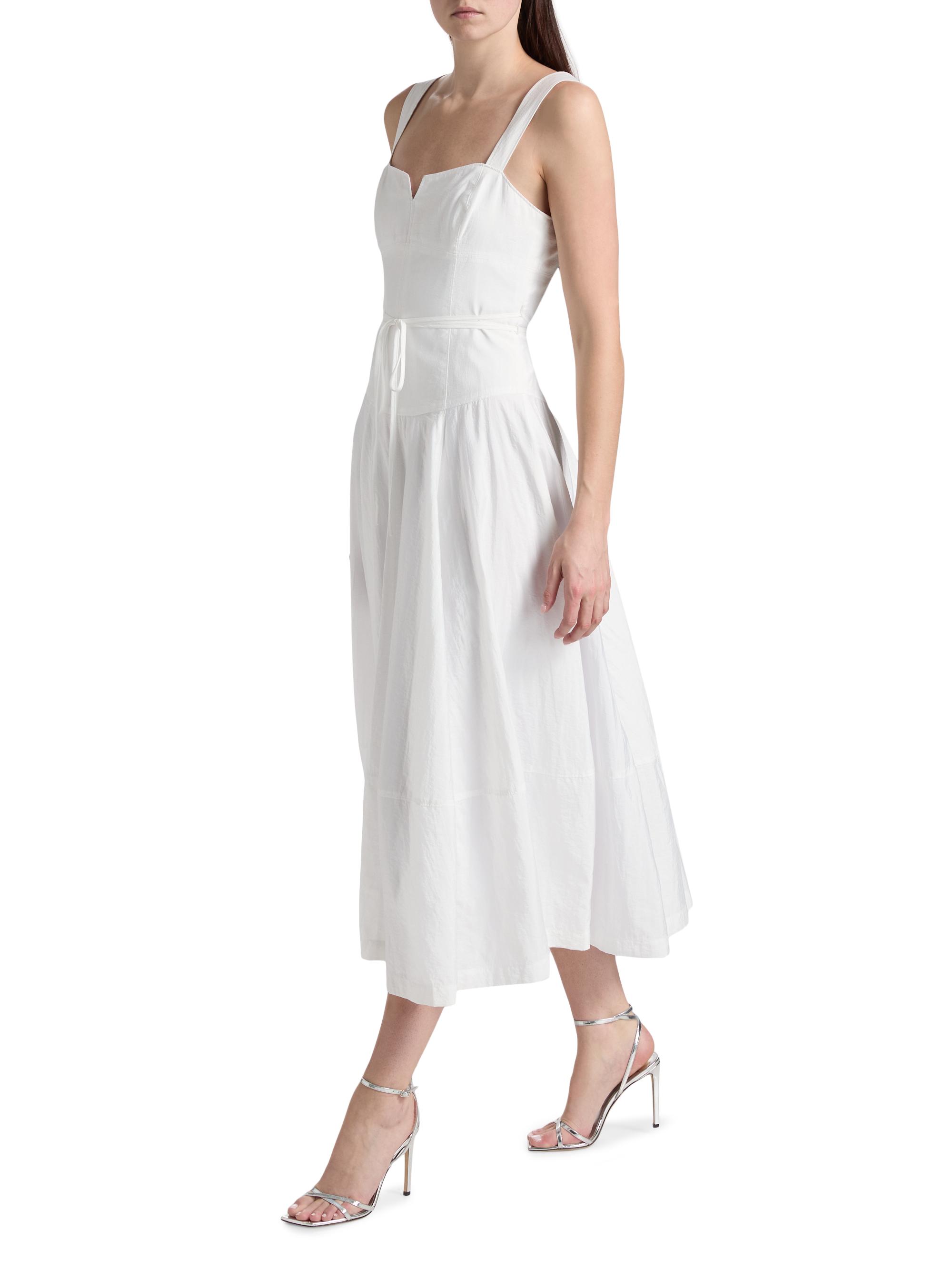 Cinq à Sept Jerome Tie-Waist A-Line Midi-Dress | Saks Fifth Avenue