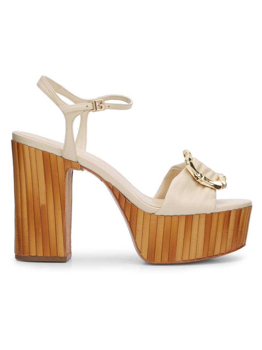Schutz Enola 120MM Leather Platform Sandals | Saks Fifth Avenue