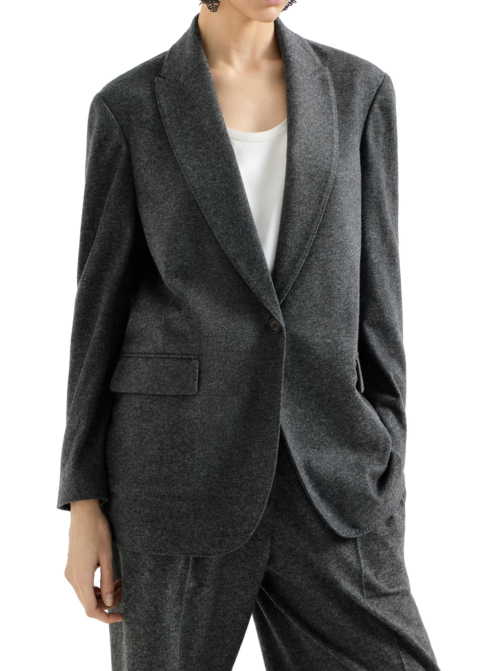 Brunello Cucinelli Cashmere Jersey Blazer with Monili | Saks Fifth Avenue