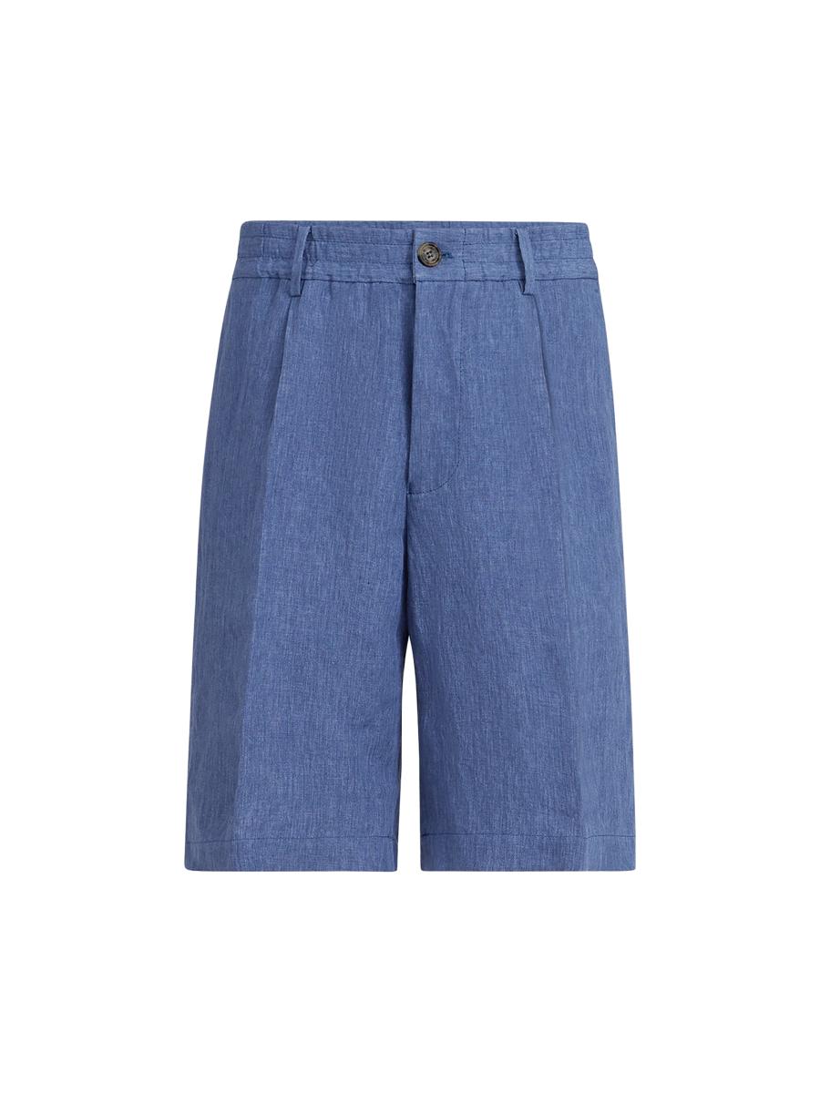 Brunello Cucinelli Lightweight Délavé Linen Bermuda Shorts With ...