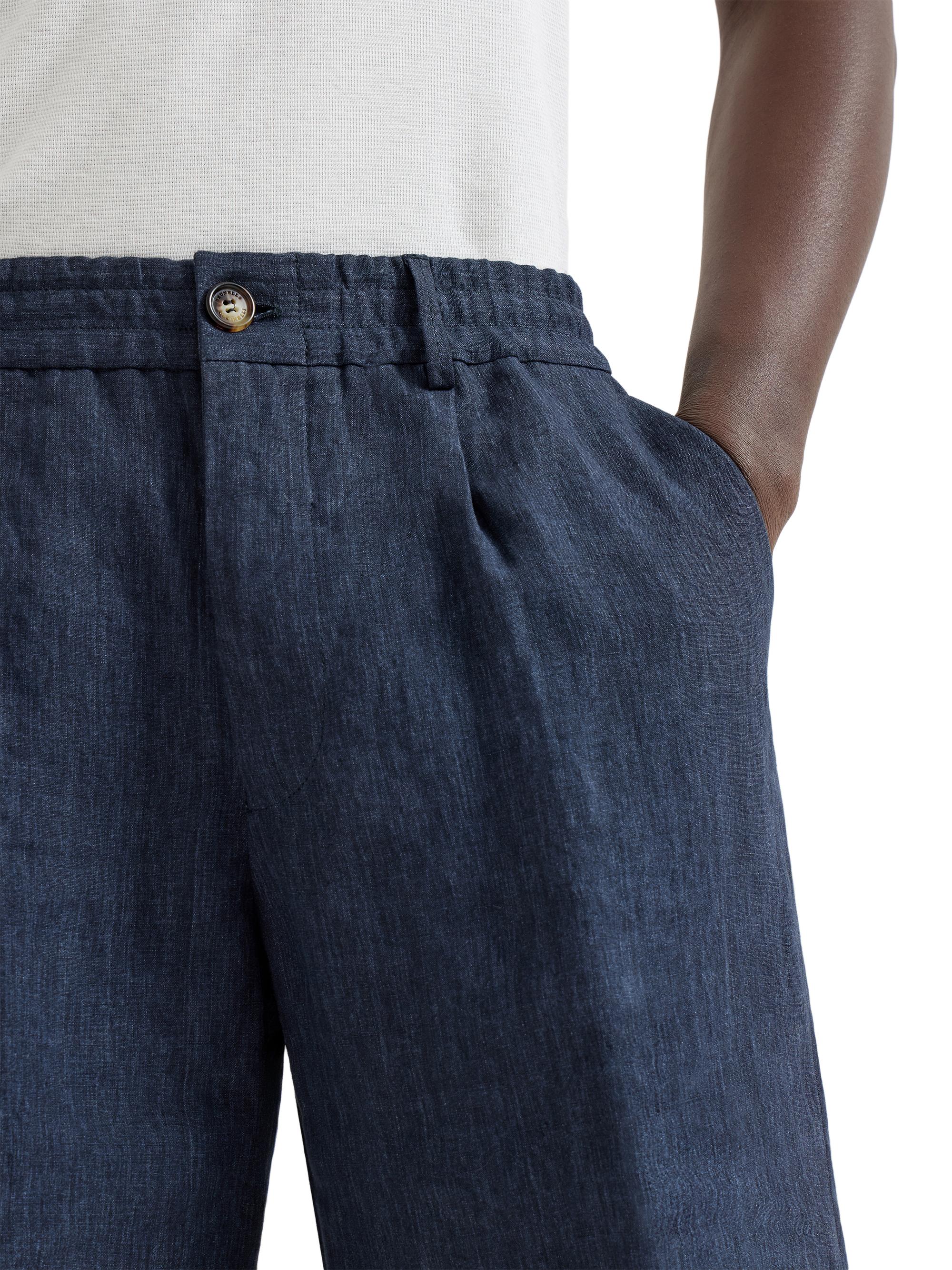 Brunello Cucinelli Lightweight Délavé Linen Bermuda Shorts With ...