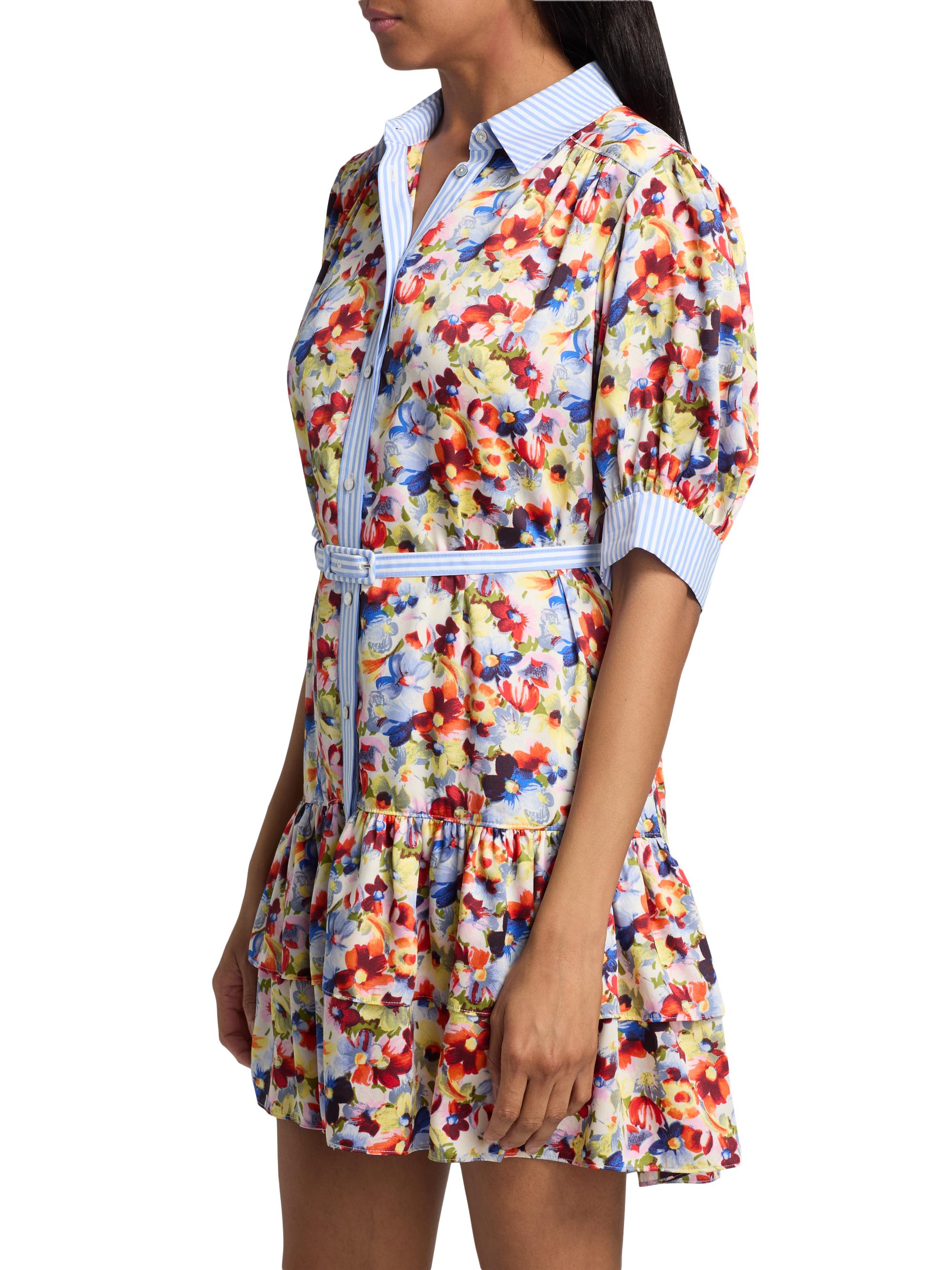 Cinq à Sept Emry Wildflower Bunch Button-Front Minidress | Saks Fifth ...