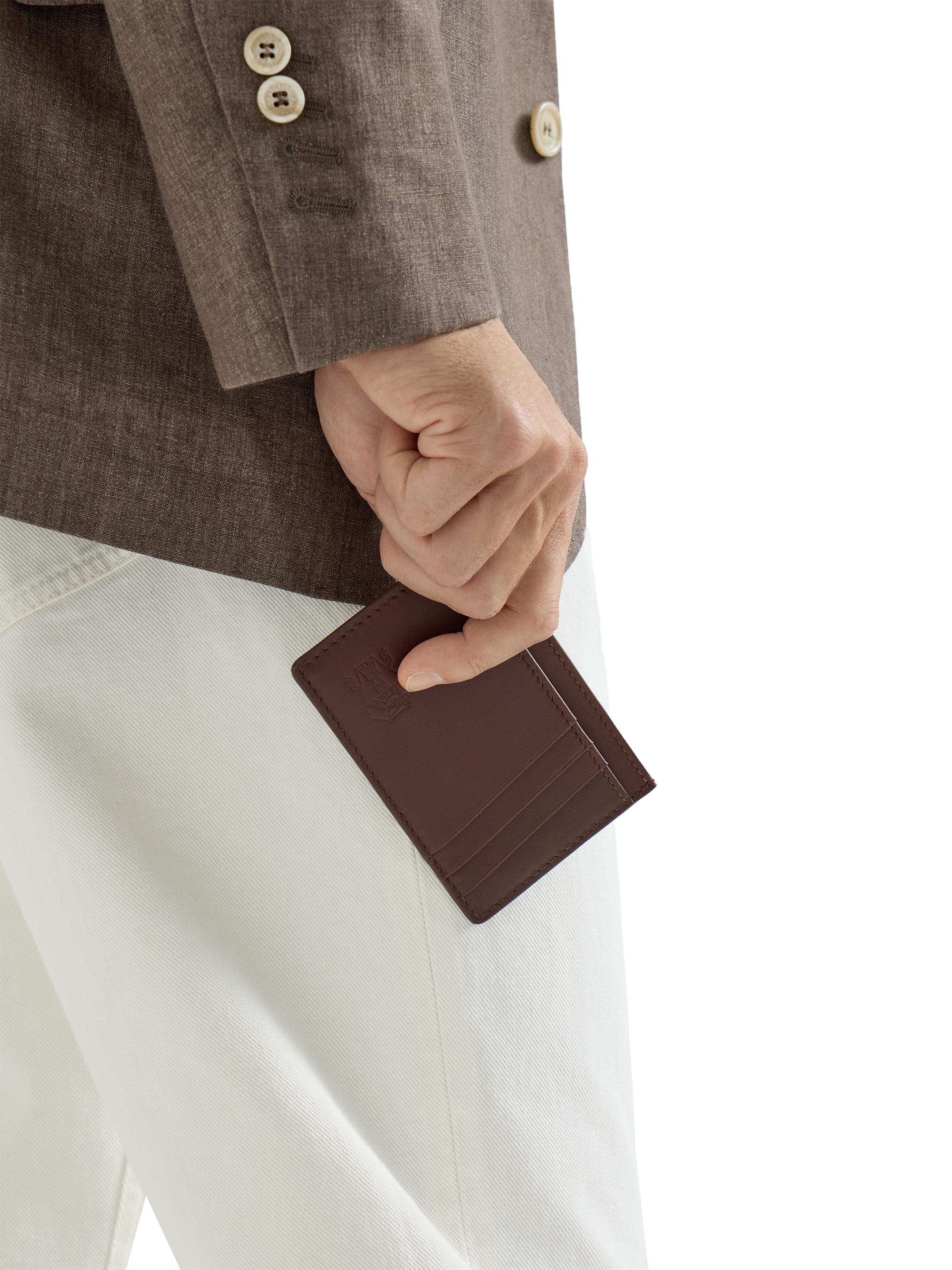 Brunello Cucinelli Smooth Calfskin Card Holder | Saks Fifth Avenue