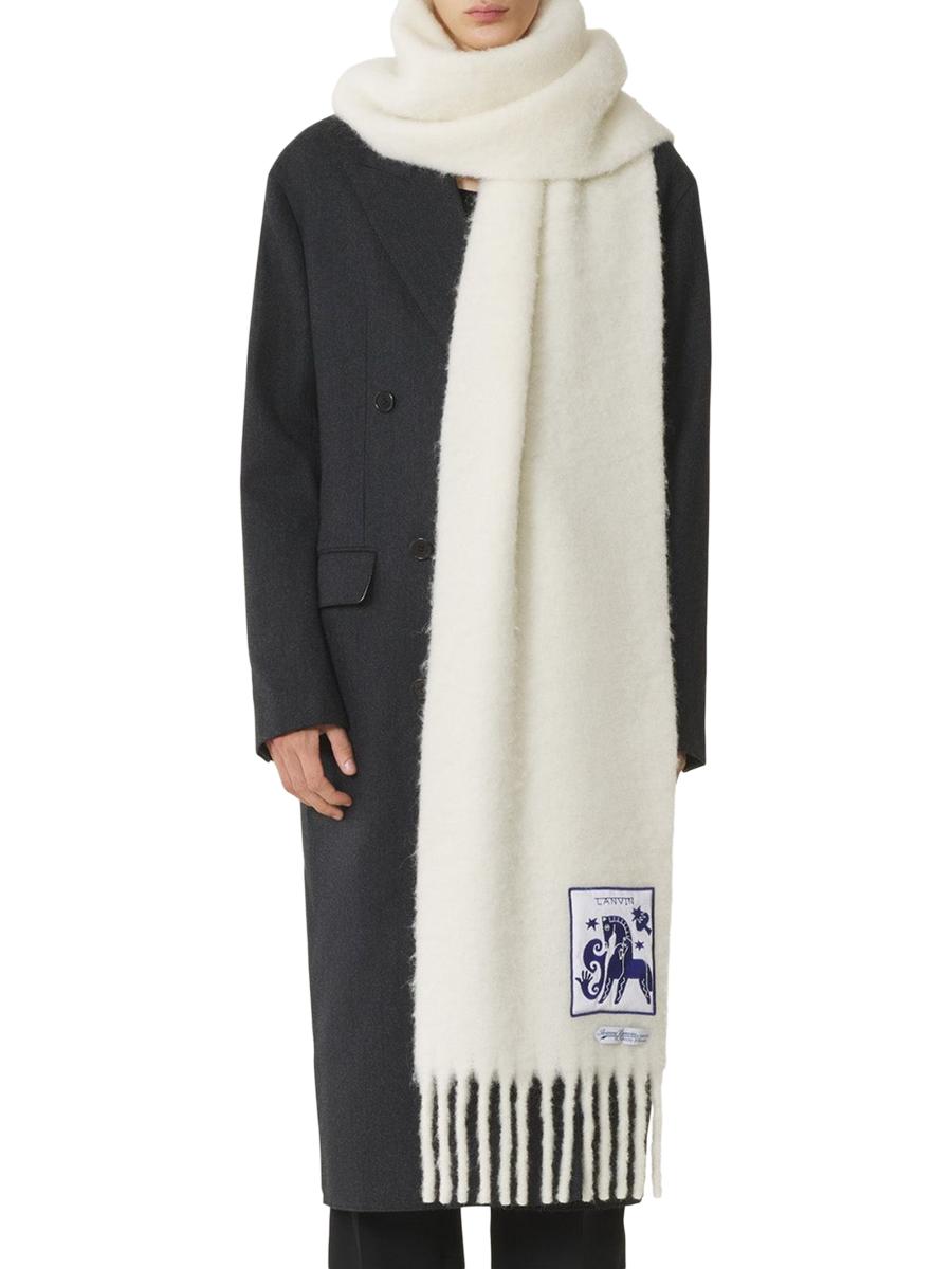 Lanvin Lunar Year Wool Scarf with Fringes | Saks Fifth Avenue