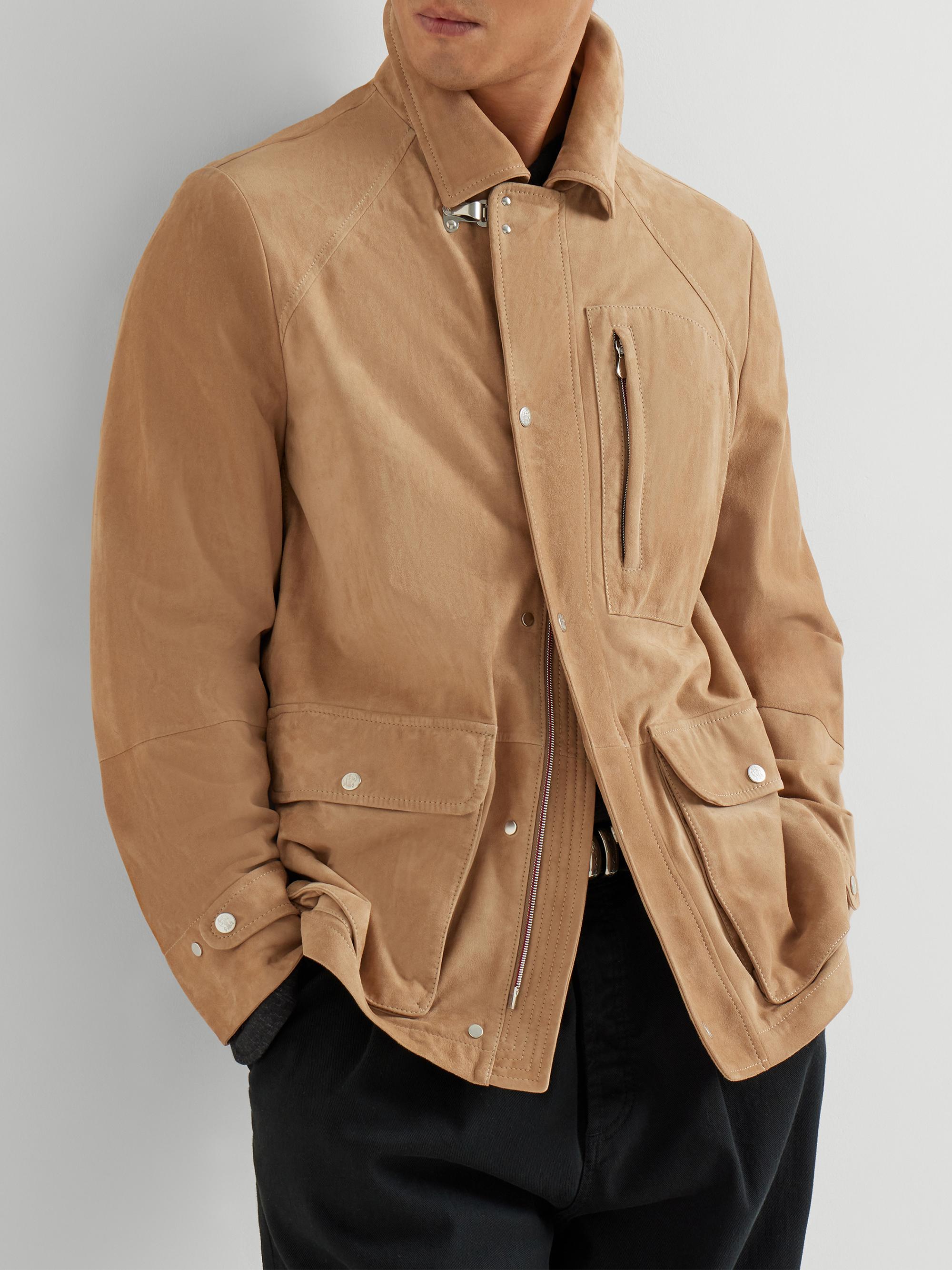 Brunello Cucinelli Suede Unlined Field Jacket | Saks Fifth Avenue