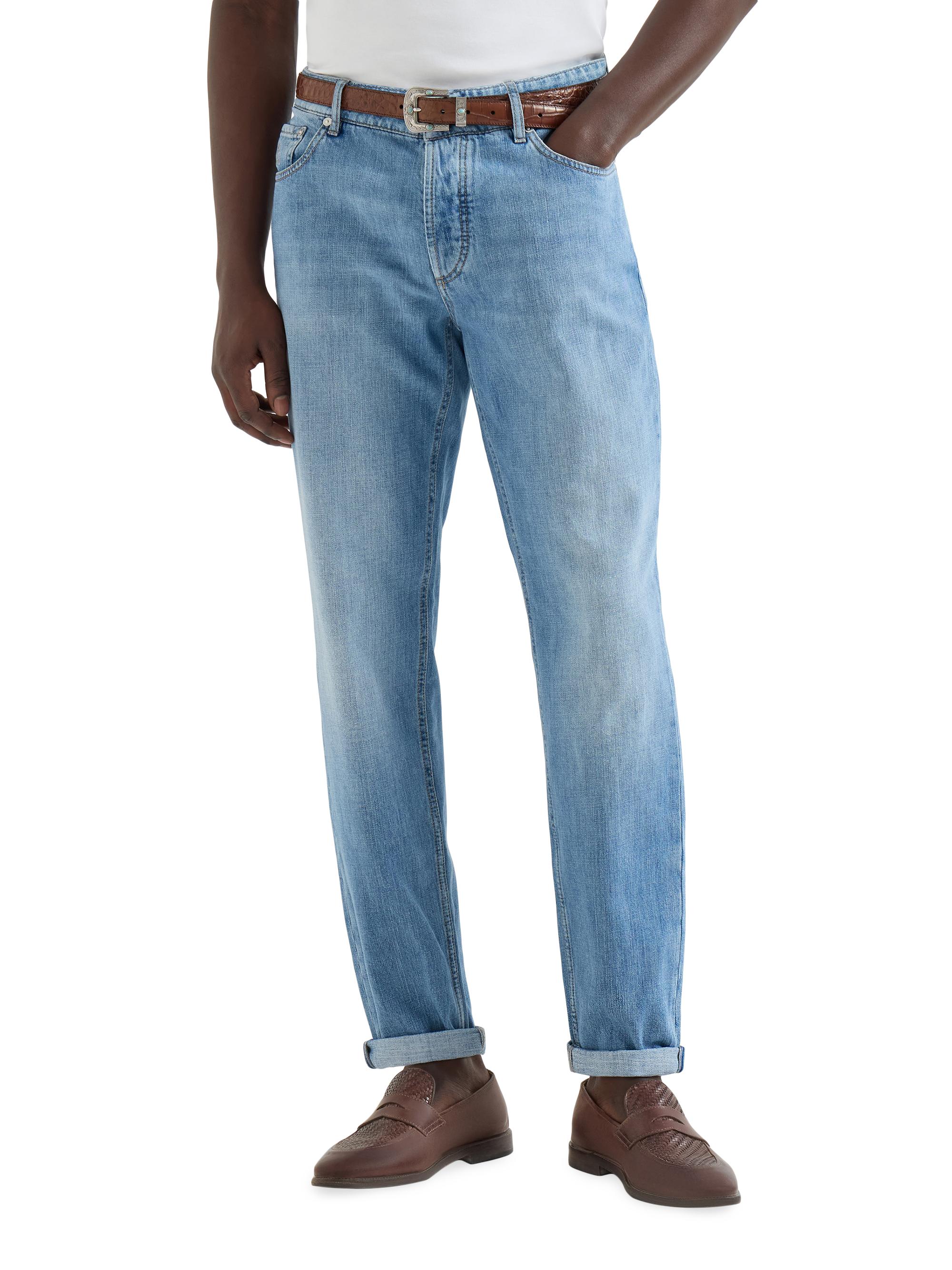 Brunello Cucinelli Lightweight Denim Traditional Fit Five Pocket Jeans ...