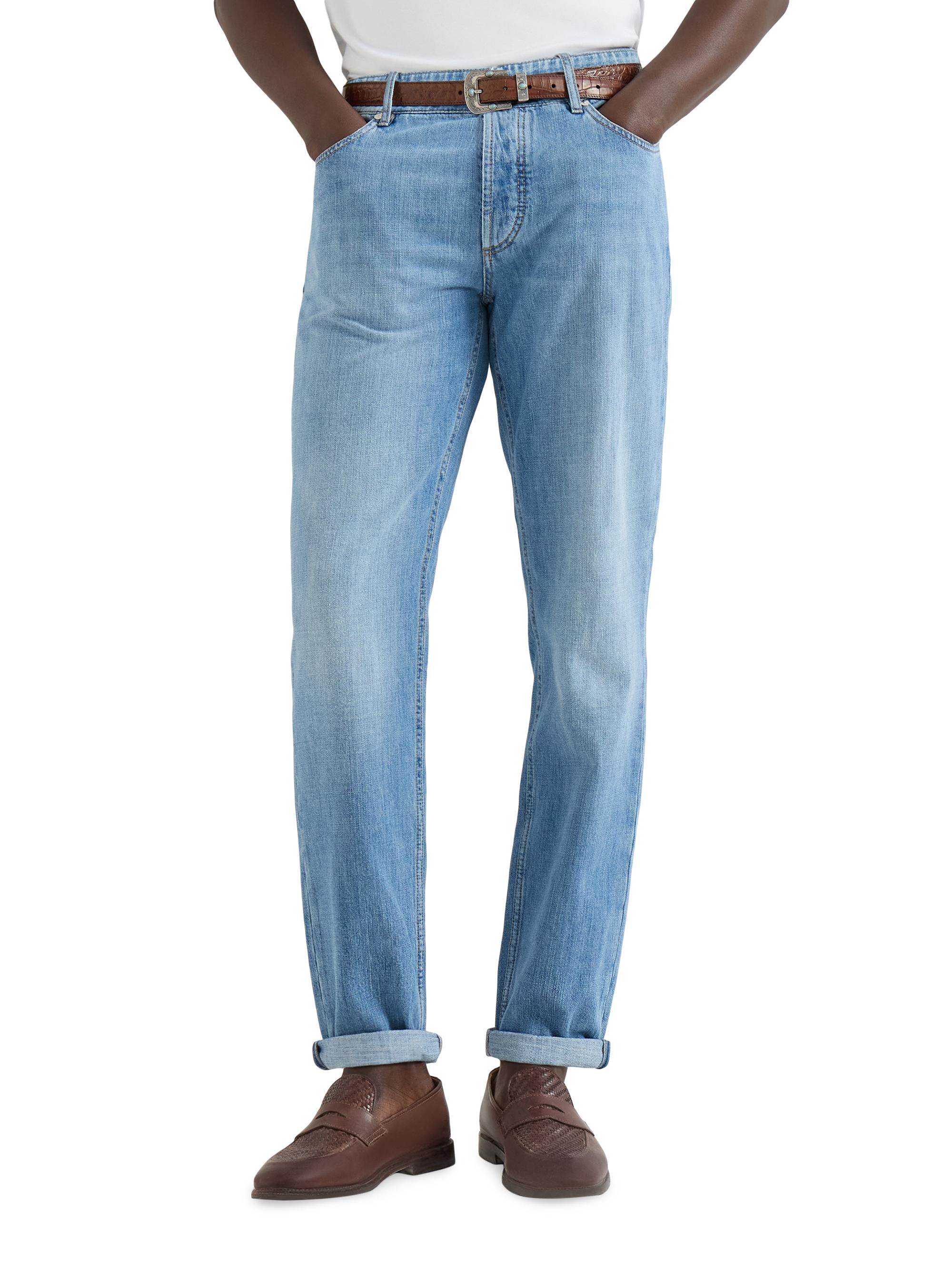 Brunello Cucinelli Lightweight Denim Traditional Fit Five Pocket Jeans ...