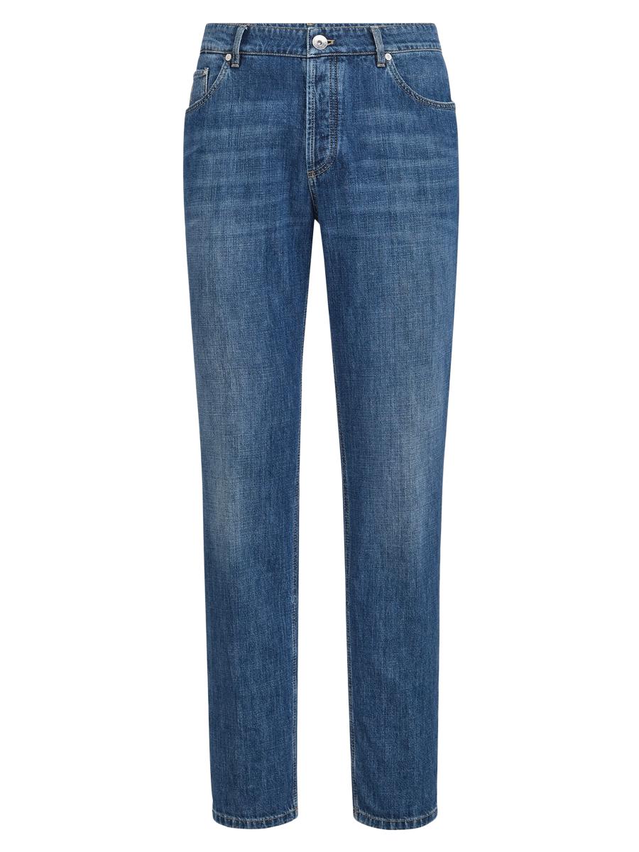 Brunello Cucinelli Lightweight Denim Traditional Fit Five Pocket Jeans ...