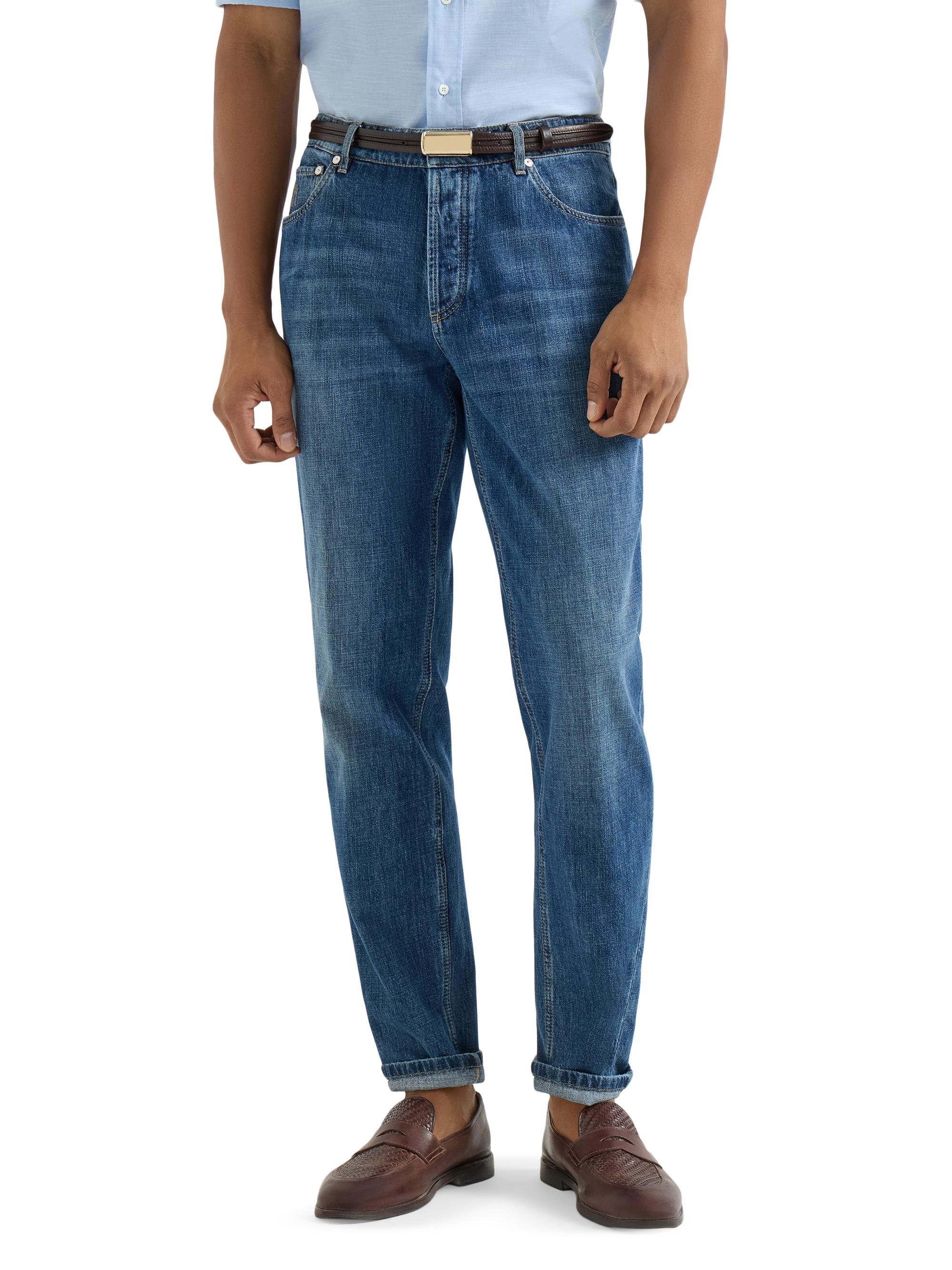 Brunello Cucinelli Lightweight Denim Traditional Fit Five Pocket Jeans ...