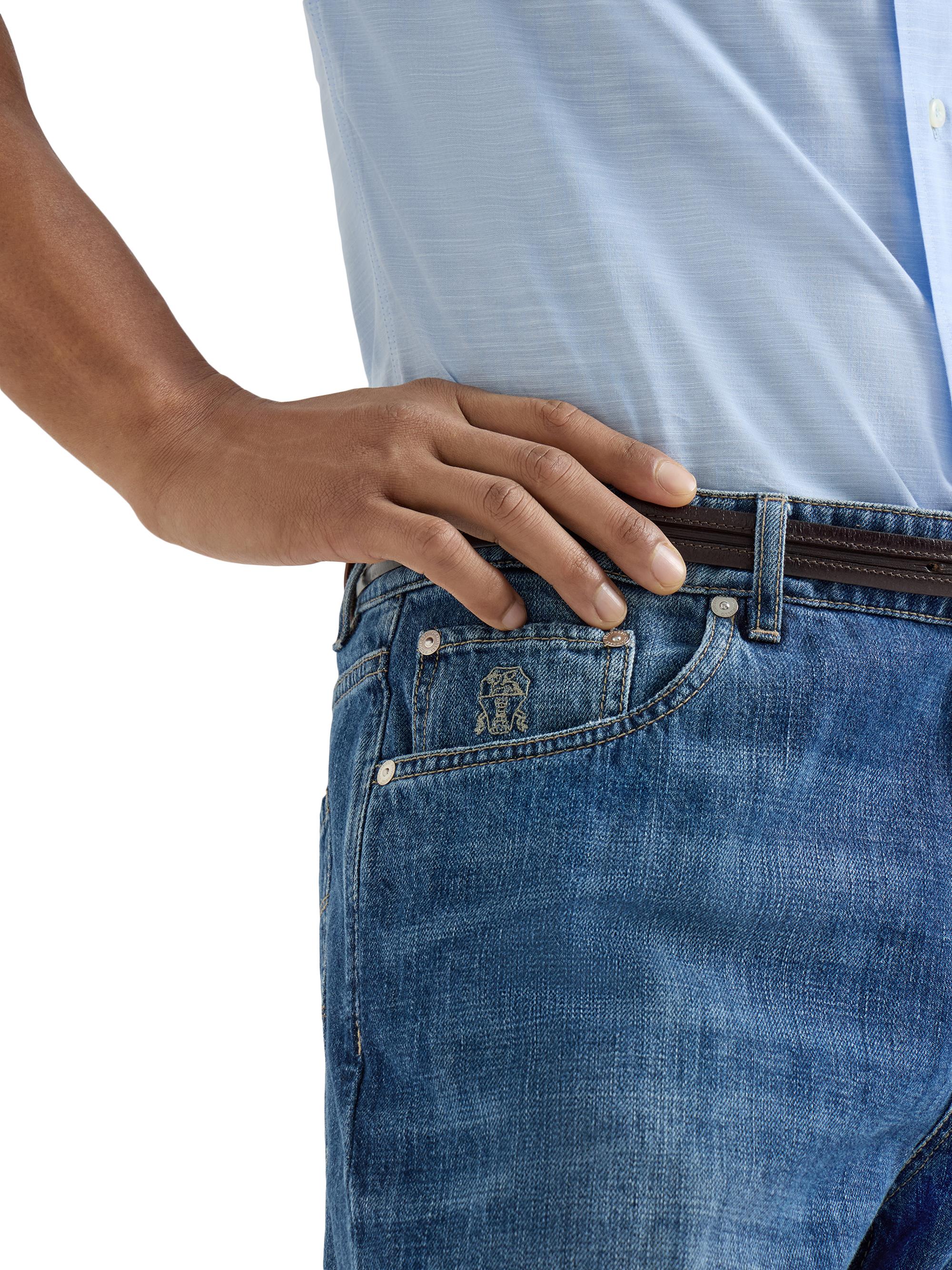 Brunello Cucinelli Lightweight Denim Traditional Fit Five Pocket Jeans ...