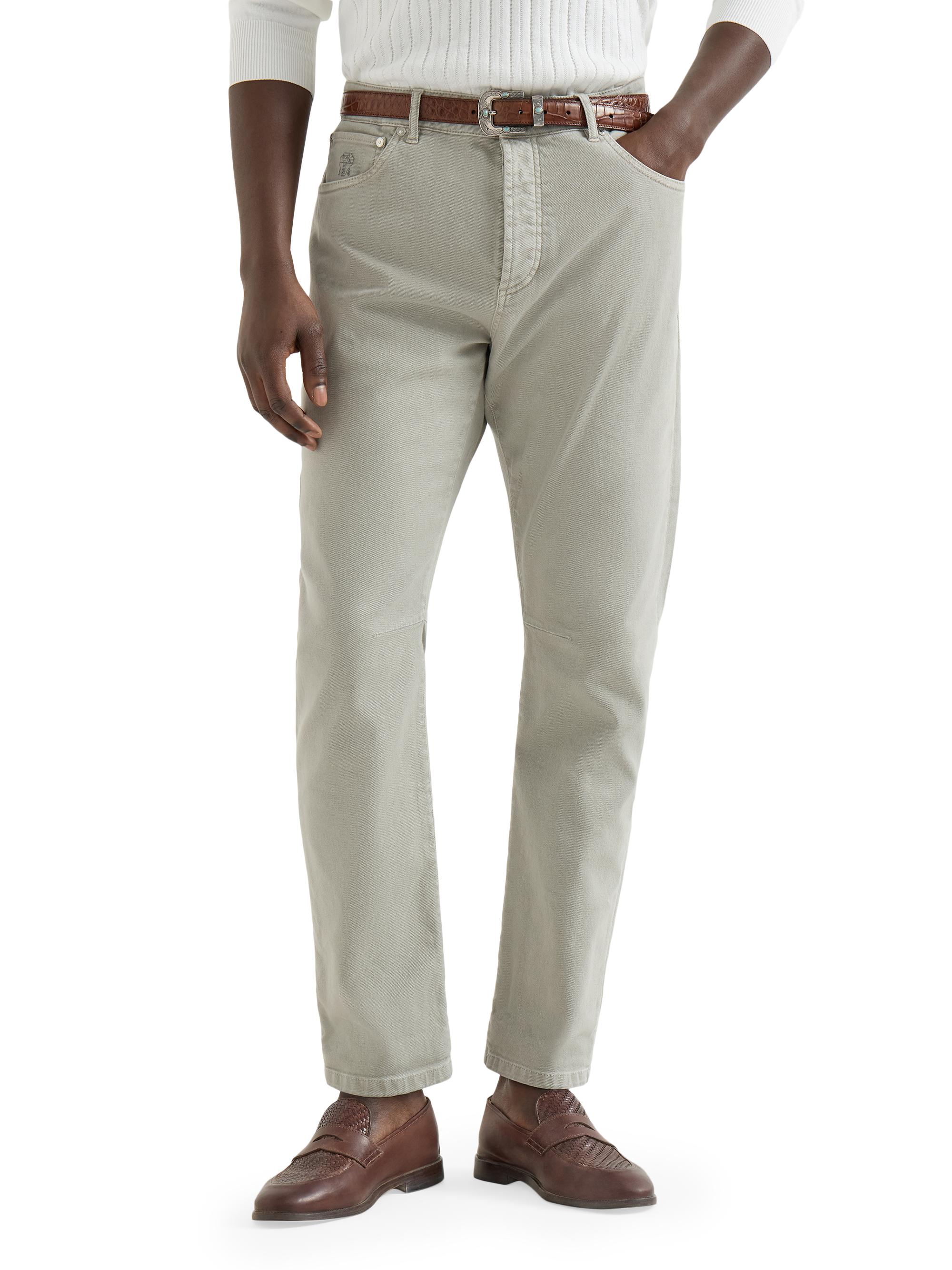 Brunello Cucinelli Garment Dyed Five Pocket Jeans in Comfort Denim ...