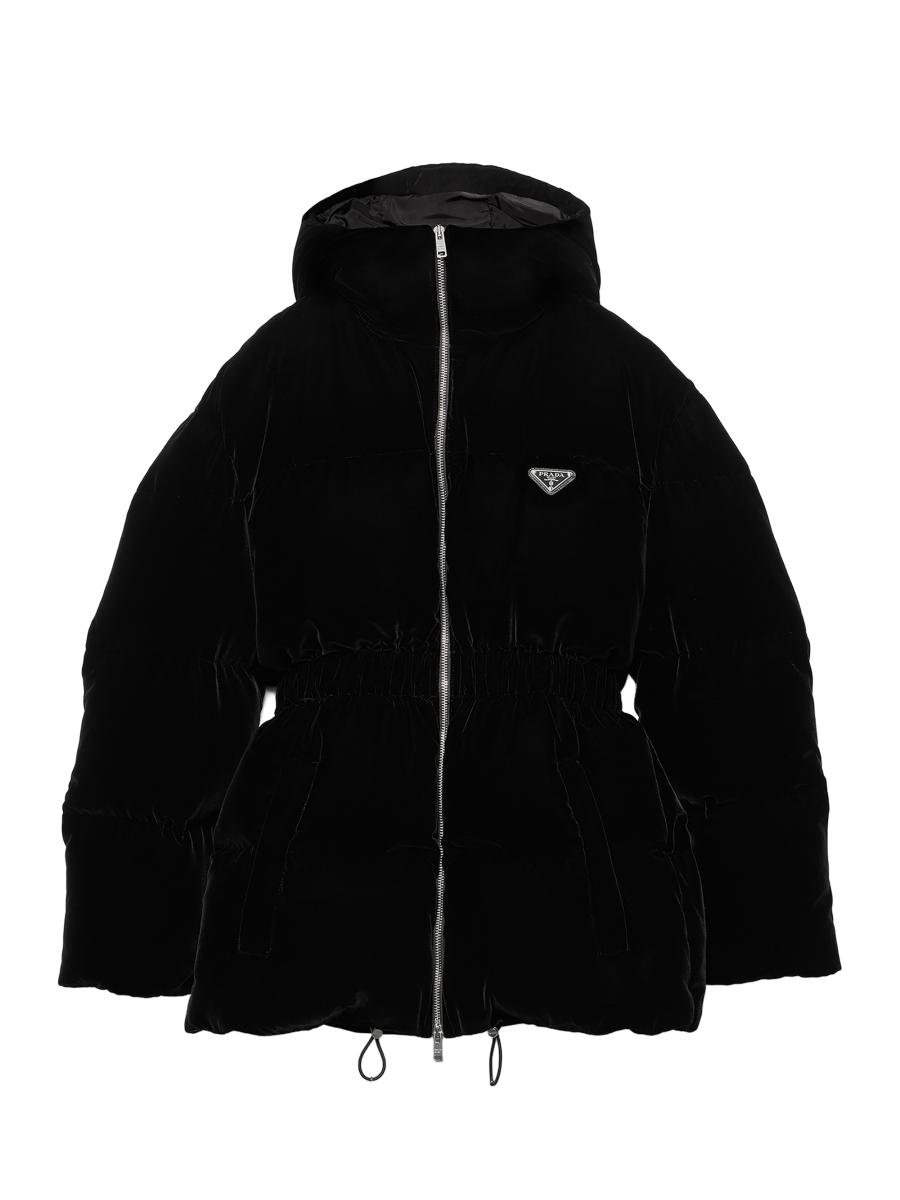 Prada Velvet Down Jacket | Saks Fifth Avenue