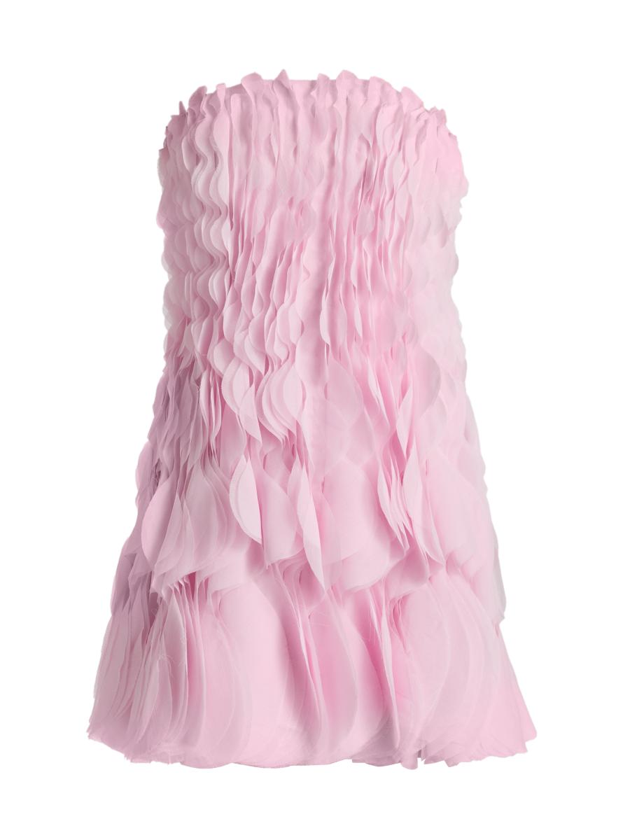 Amur Christine Tiered-Petal Strapless Minidress | Saks Fifth Avenue