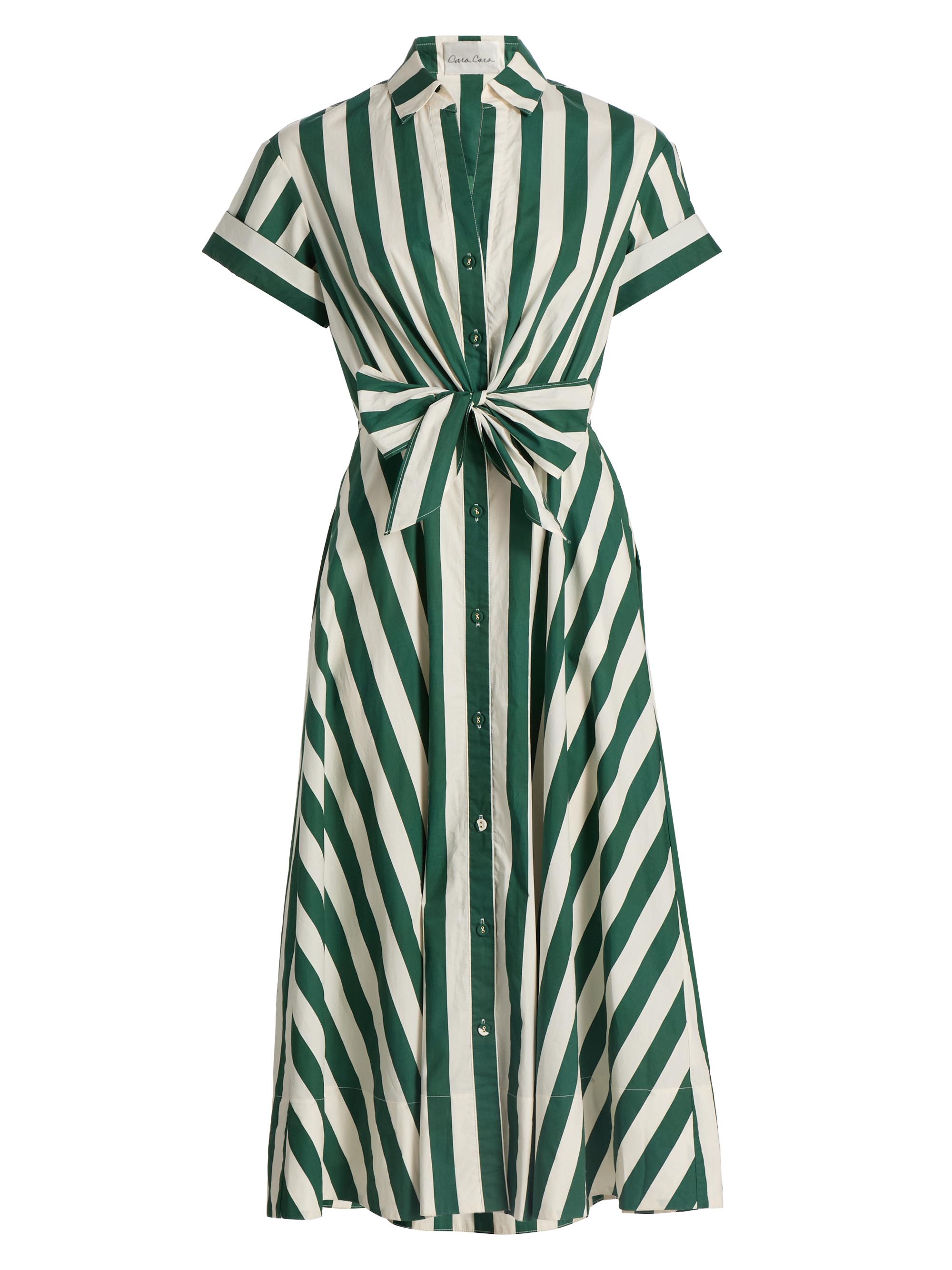 Cara Cara Asbury Striped Cotton Poplin Midi-Shirtdress | Saks Fifth Avenue