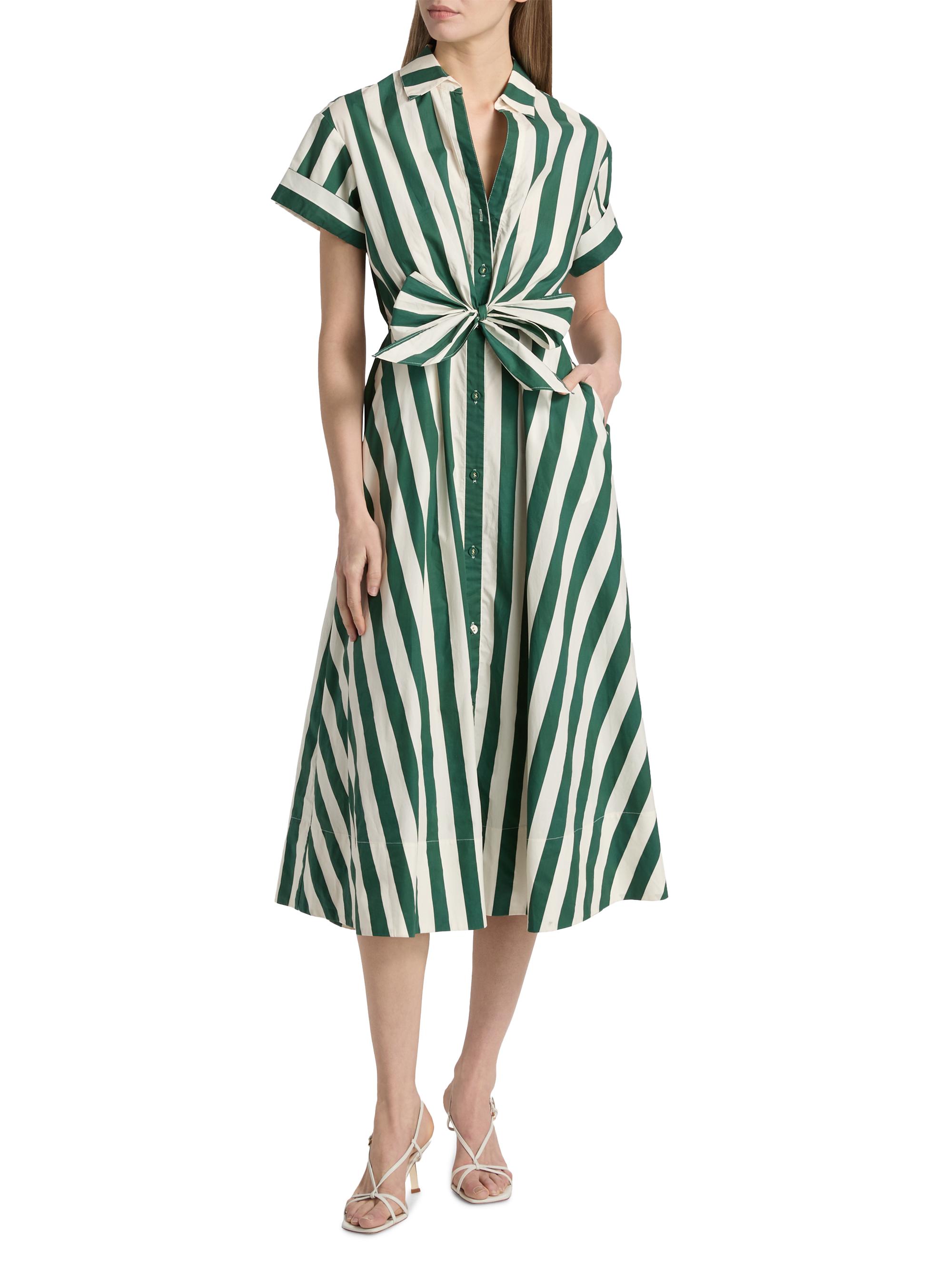 Cara Cara Asbury Striped Cotton Poplin Midi-Shirtdress | Saks Fifth Avenue