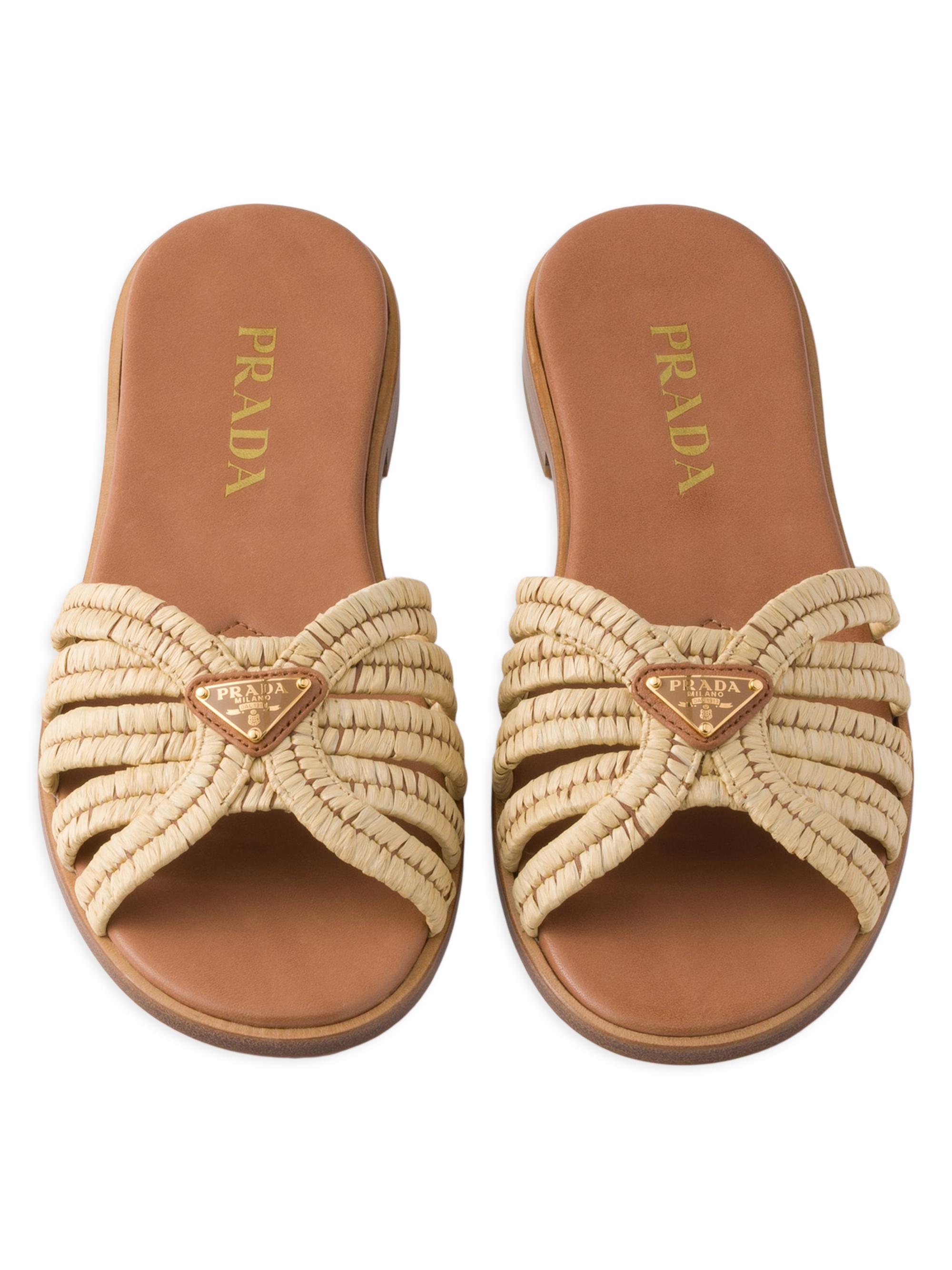 Prada Crochet Slides | Saks Fifth Avenue