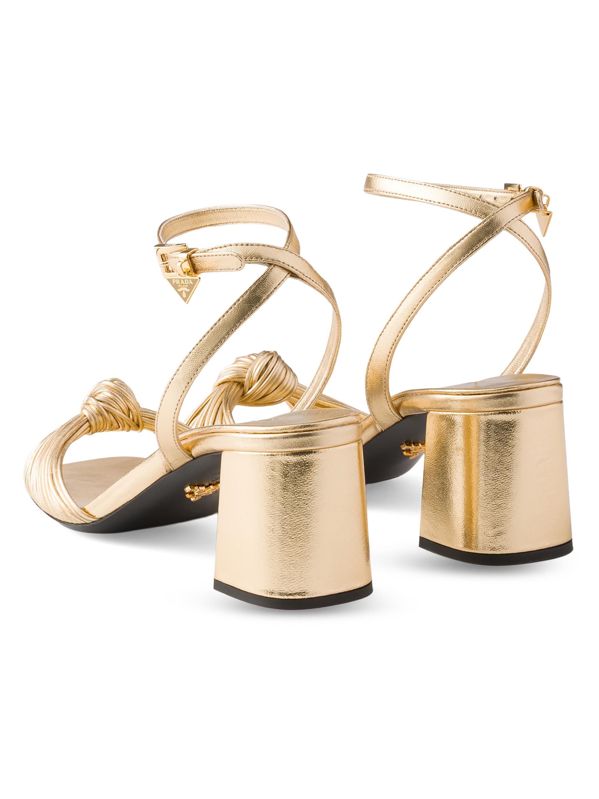 Prada Mordoré Nappa Leather Sandals | Saks Fifth Avenue