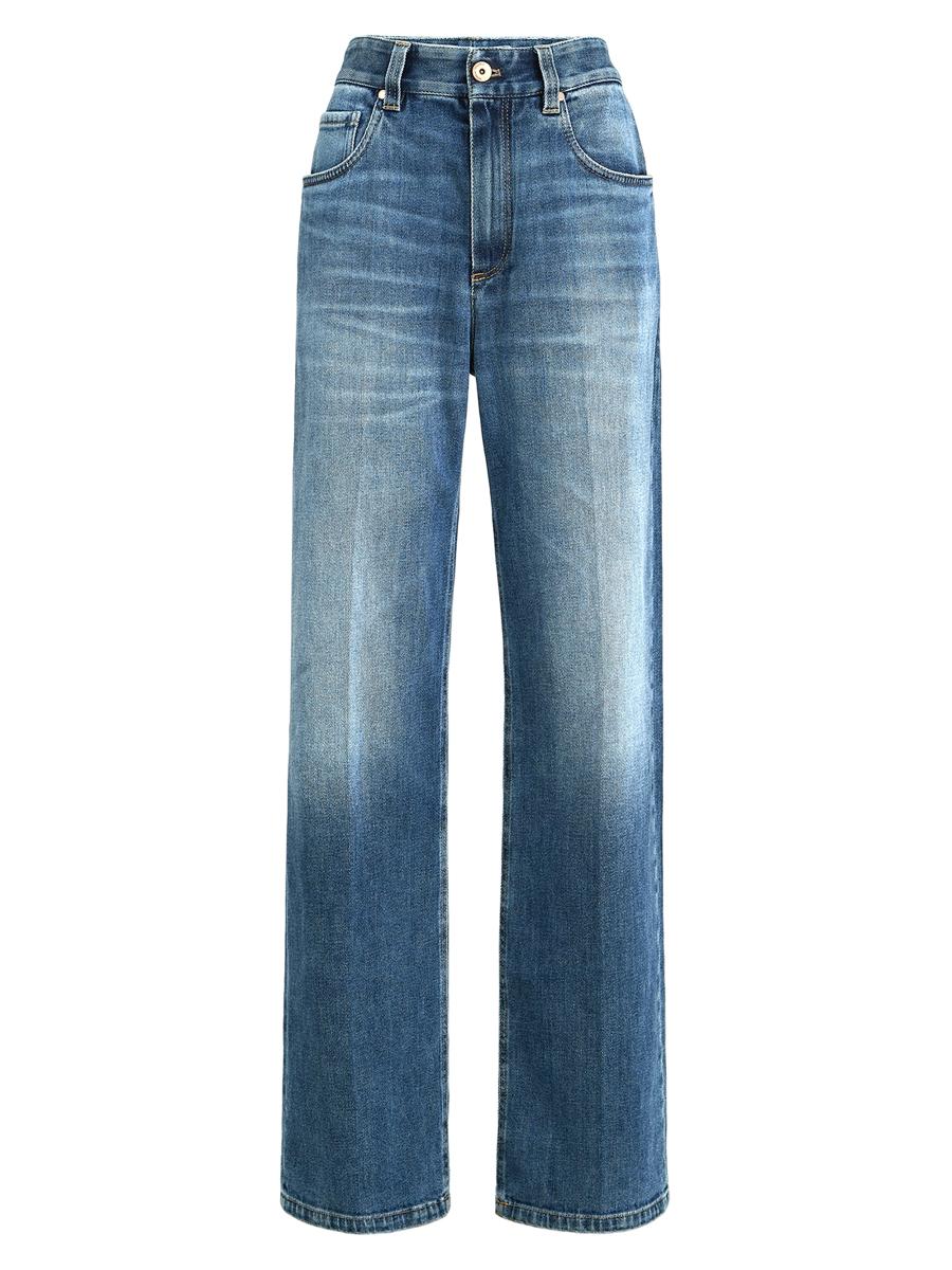 Brunello Cucinelli Comfort Cotton Denim Contemporary Loose Jeans with ...