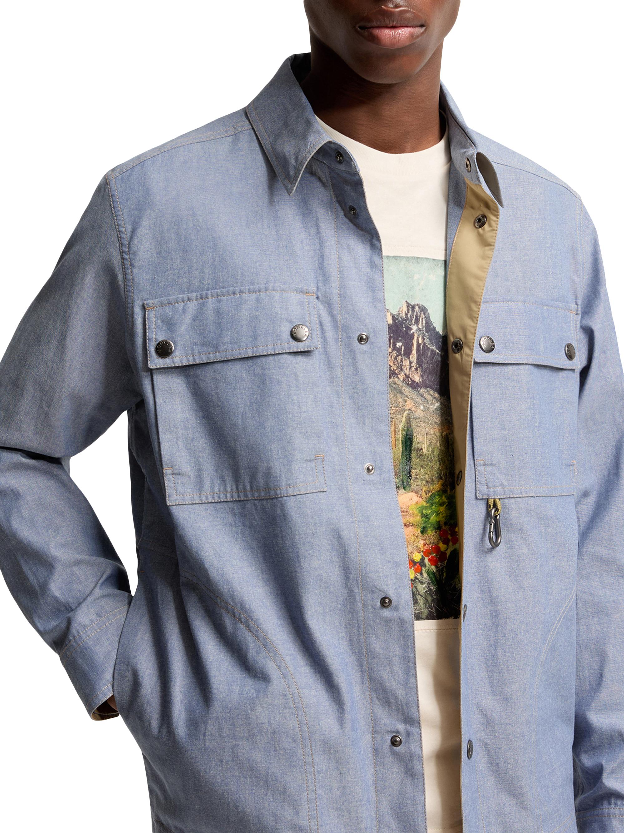 Moncler Grenoble Shirt in Chambray | Saks Fifth Avenue
