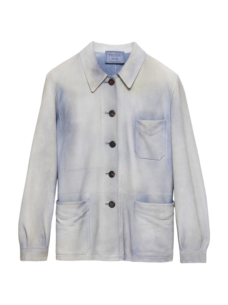 Prada Suede Caban Jacket | Saks Fifth Avenue