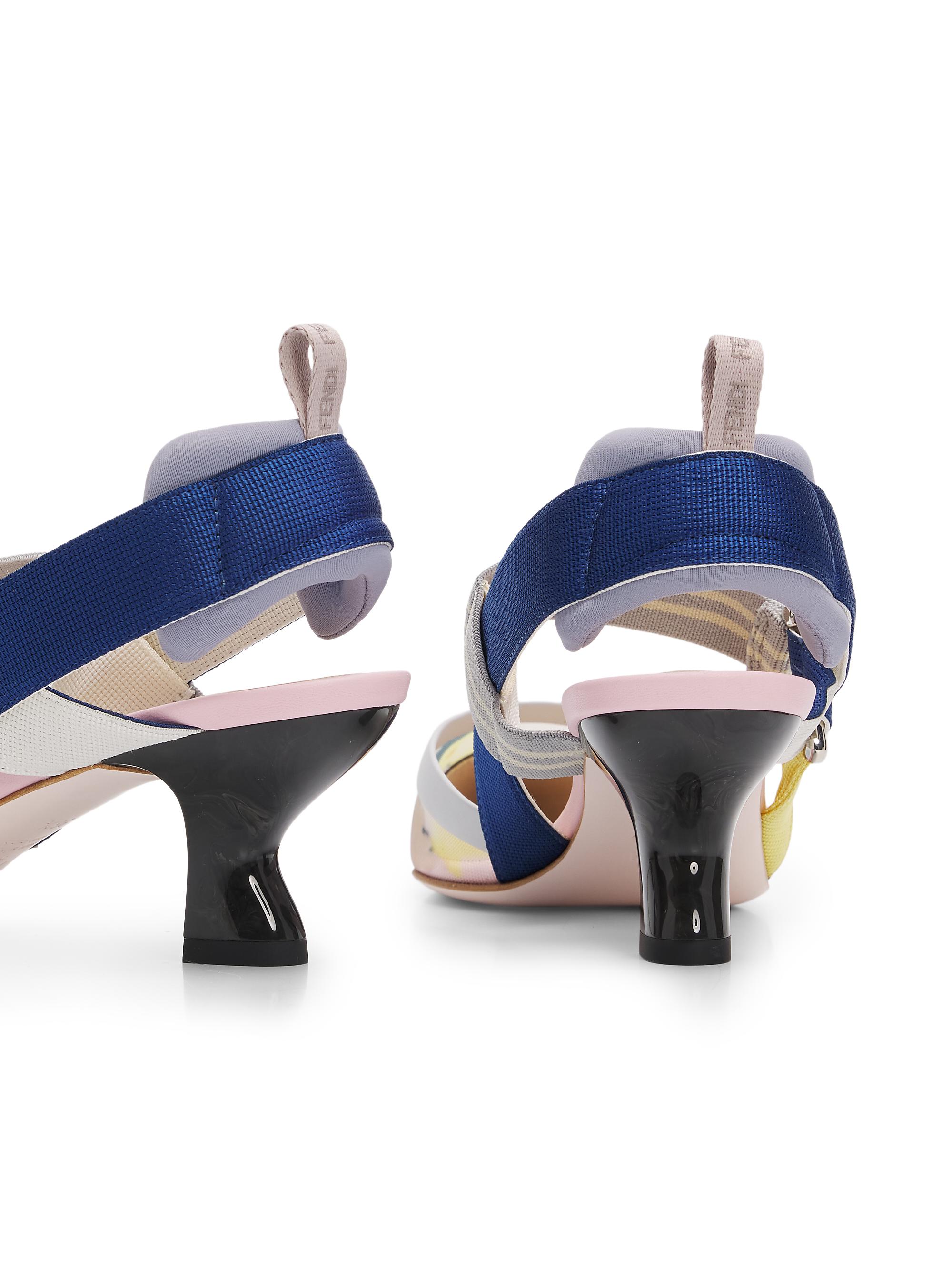 Fendi Colibri 55MM Mesh Slingback Pumps | Saks Fifth Avenue