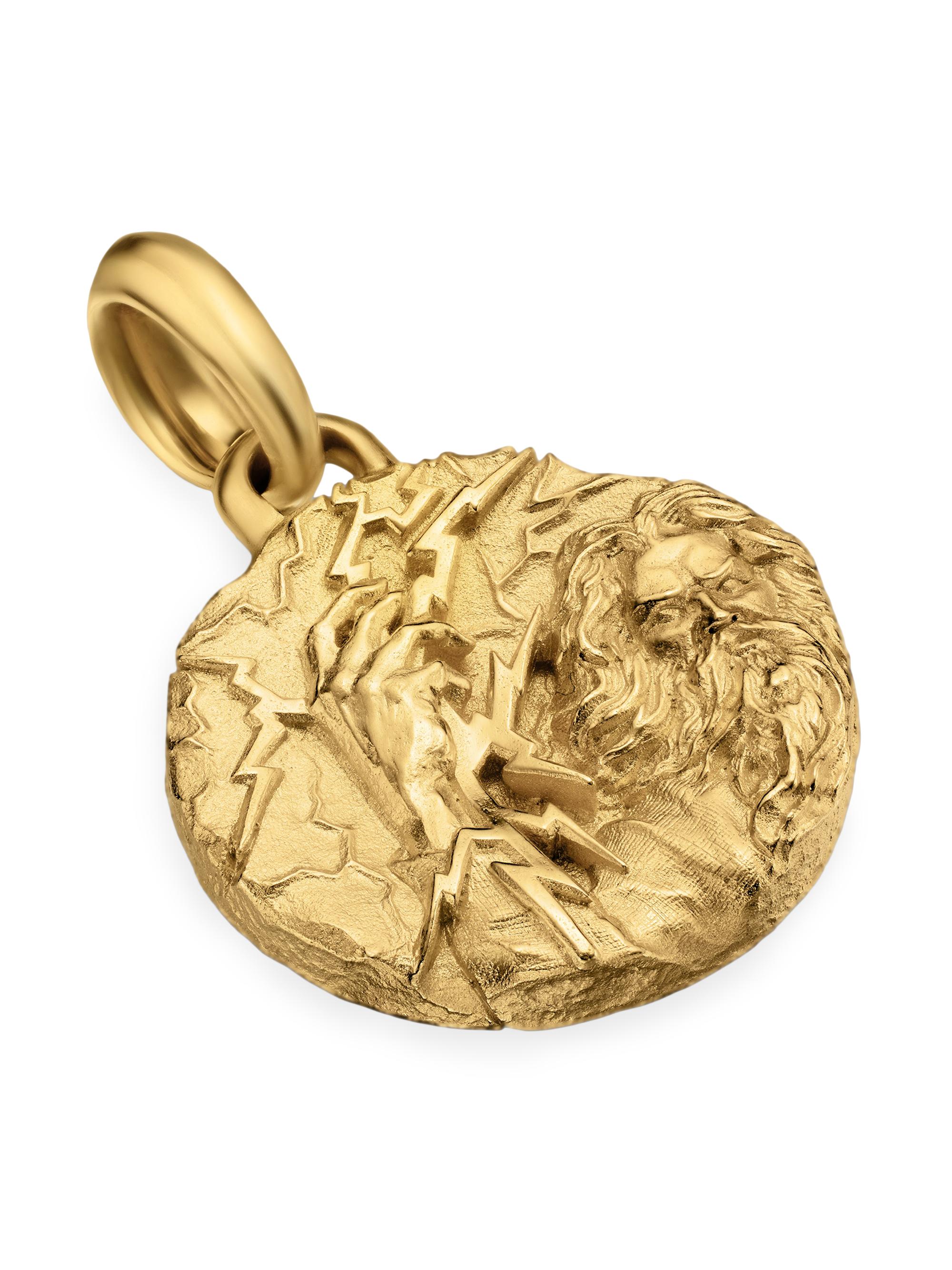 David Yurman Zeus Amulet in 18K Yellow Gold, 24MM | Saks Fifth Avenue