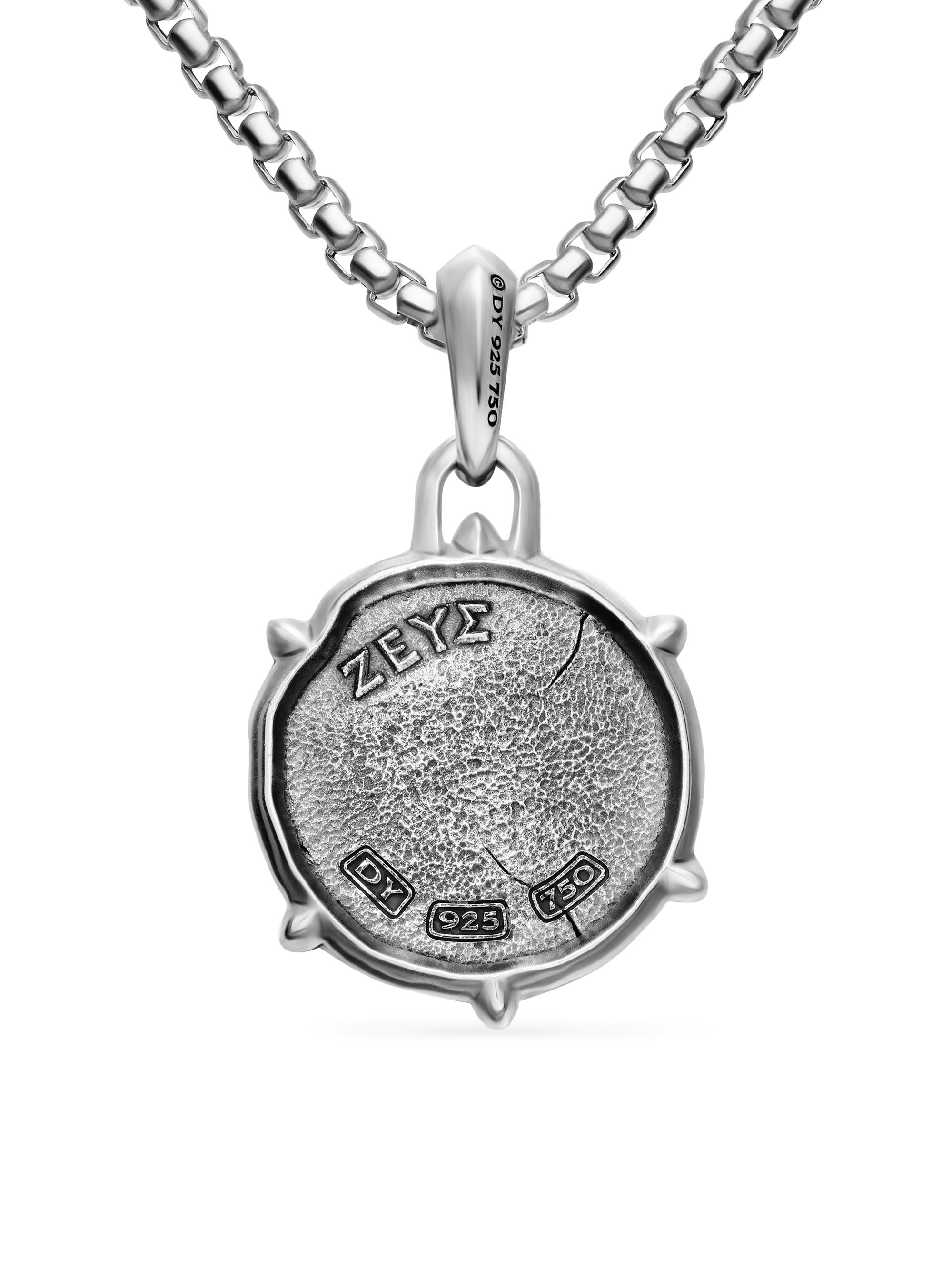 David Yurman Zeus Amulet in Sterling Silver with 18K Yellow Gold, 26 ...