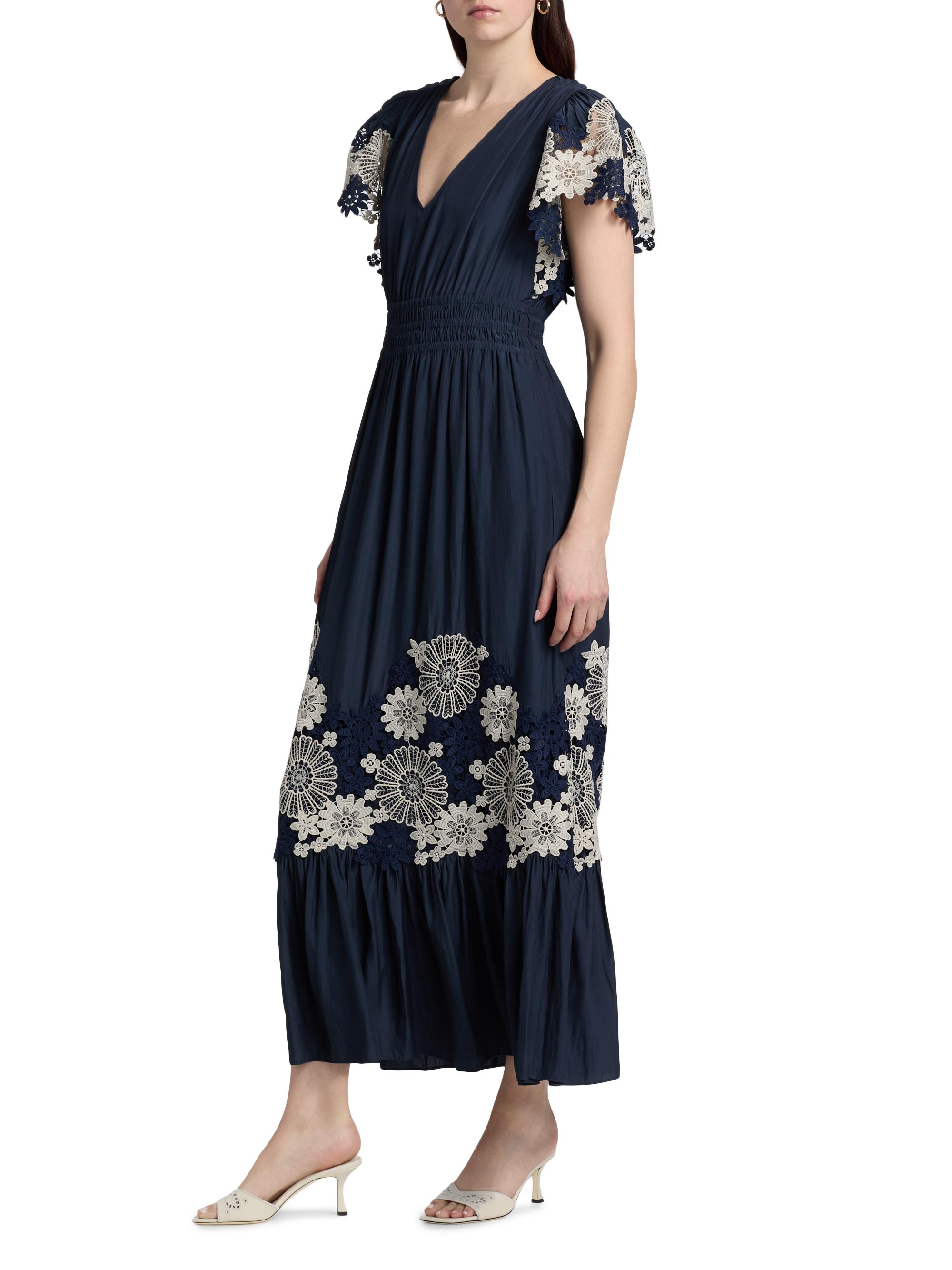 Ramy Brook Georgie Crochet Lace Midi-Dress | Saks Fifth Avenue