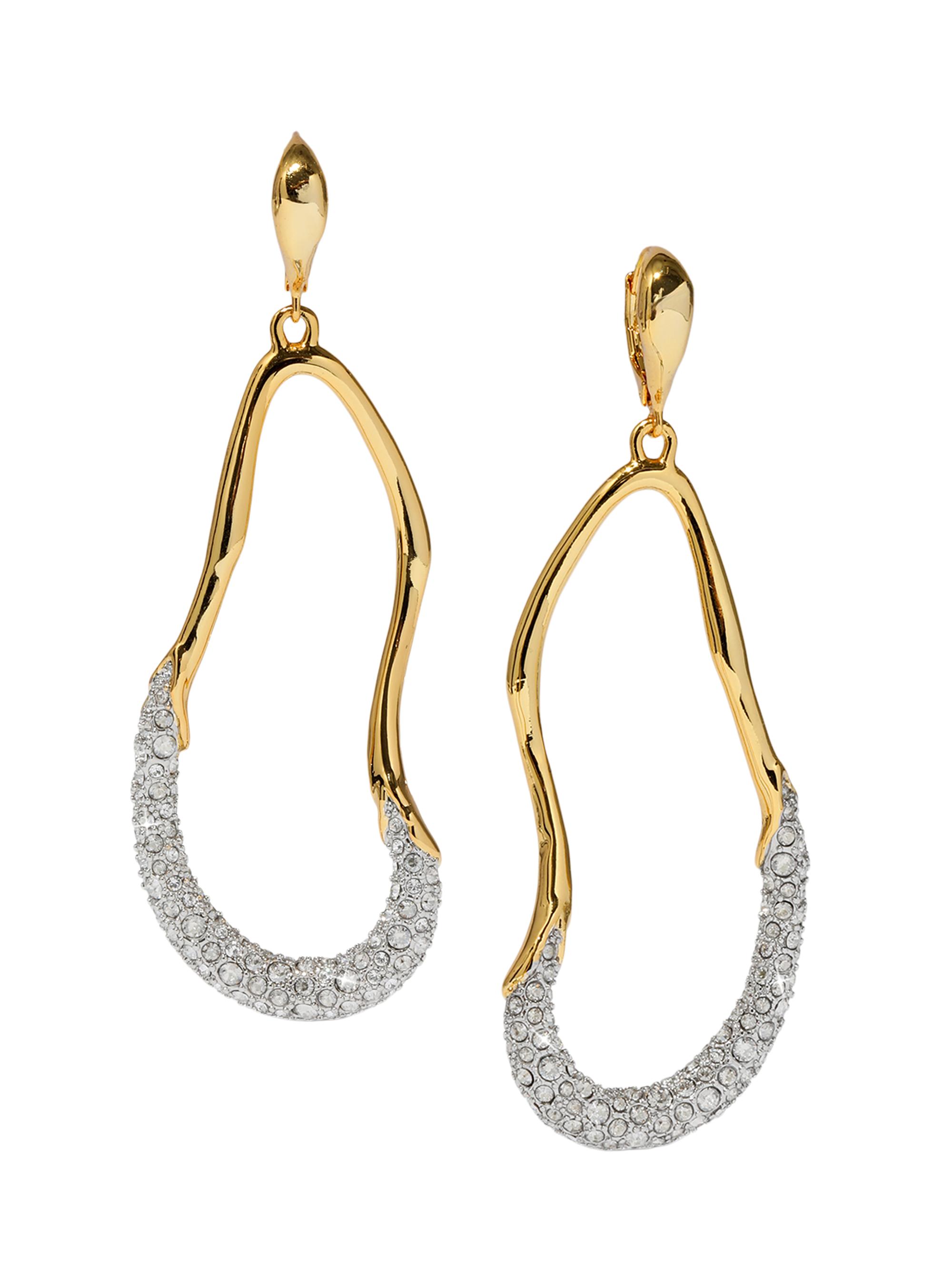 Alexis Bittar Solanales 14K-Gold-Plated, Rhodium-Plated & Crystal Hoop ...