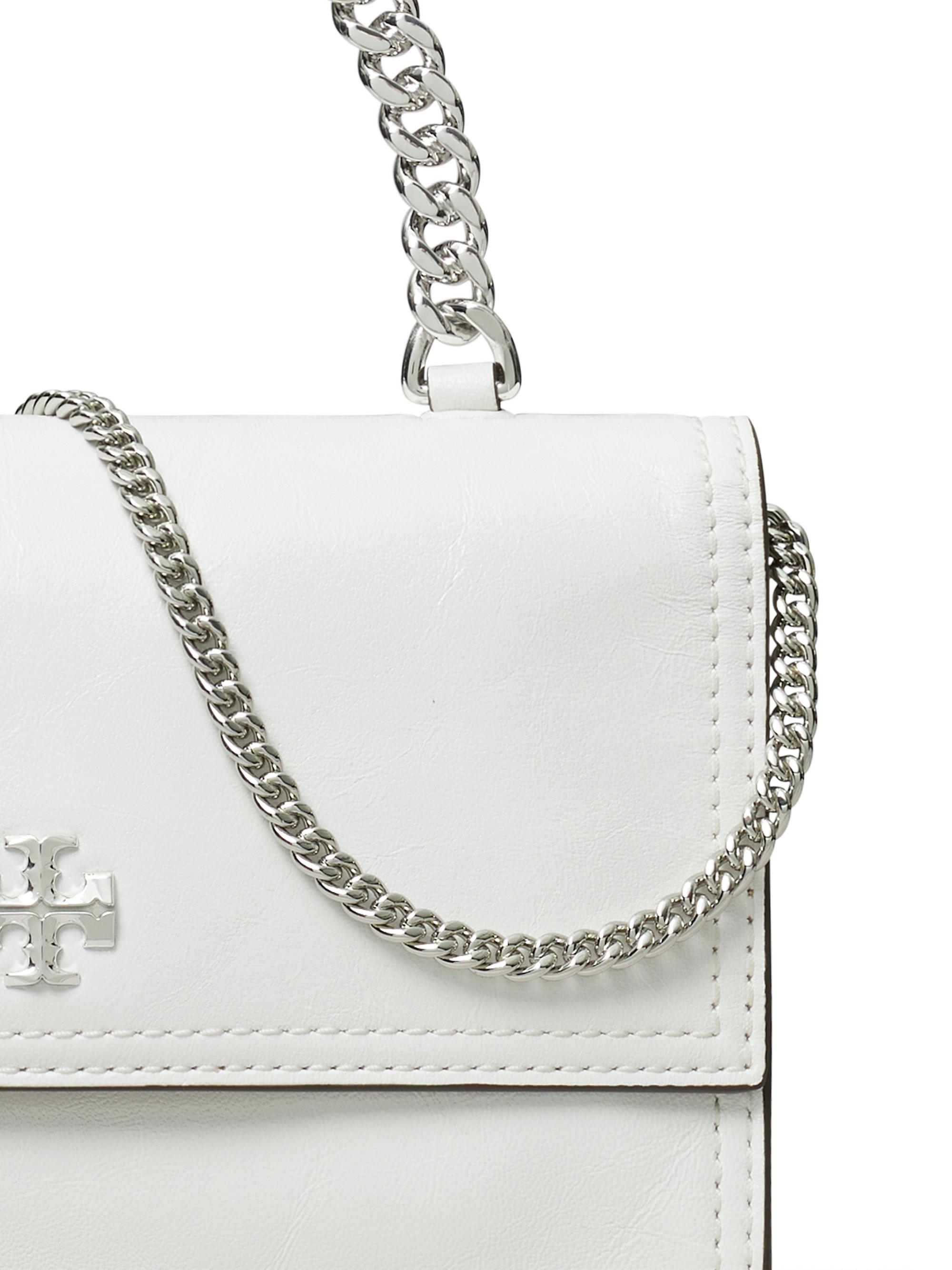 Tory Burch Kira Mini Leather Top Handle Bag | Saks Fifth Avenue