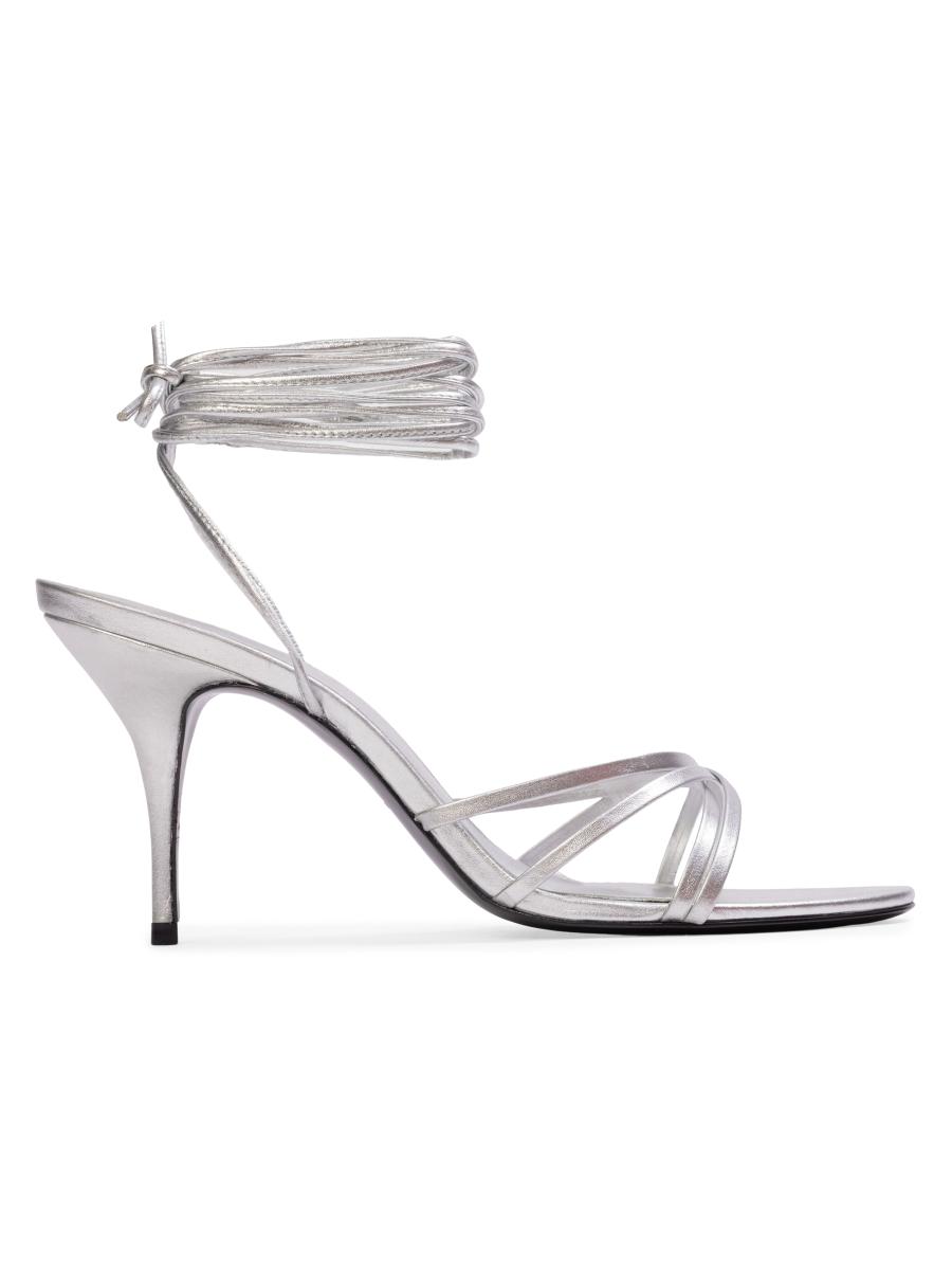 Black Suede Studio Tally 80MM Sandals | Saks Fifth Avenue