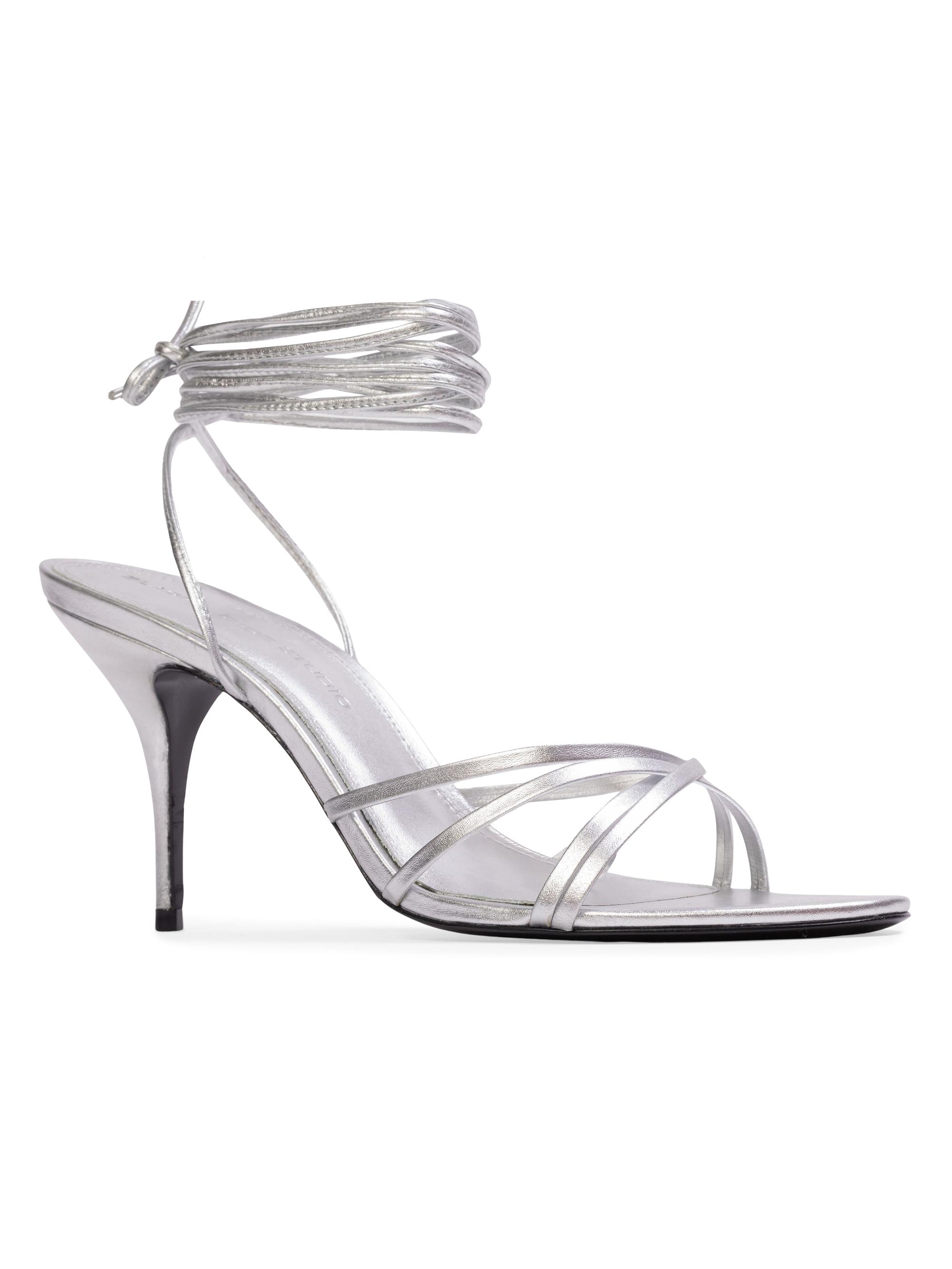 Black Suede Studio Tally 80MM Sandals | Saks Fifth Avenue