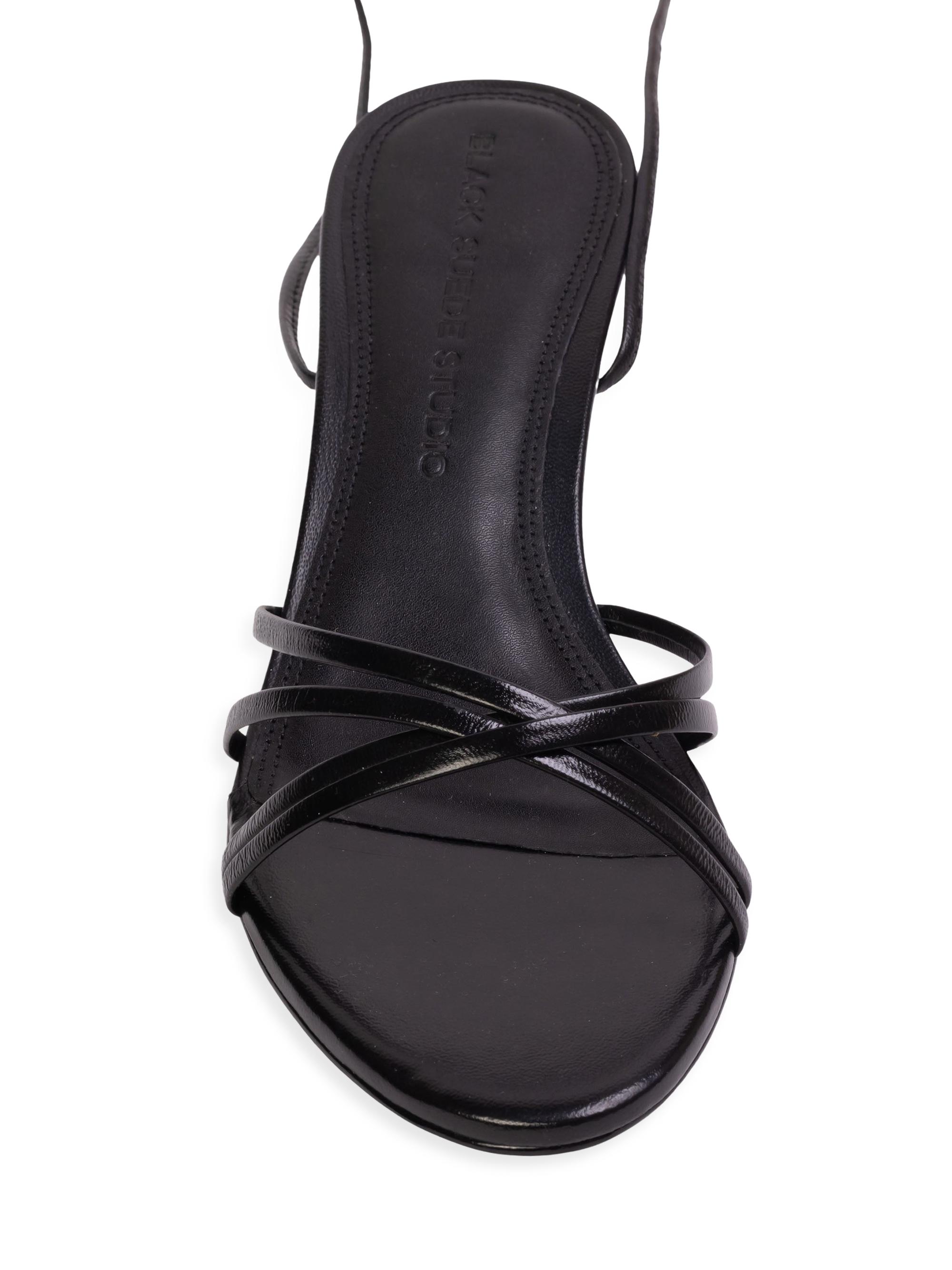 Black Suede Studio Suri 35MM Leather Sandals | Saks Fifth Avenue