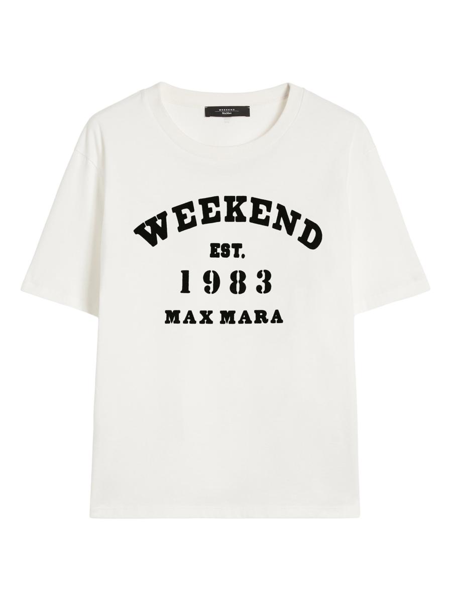 Weekend Max Mara Cotton T-Shirt with Graphic Print | Saks Fifth Avenue