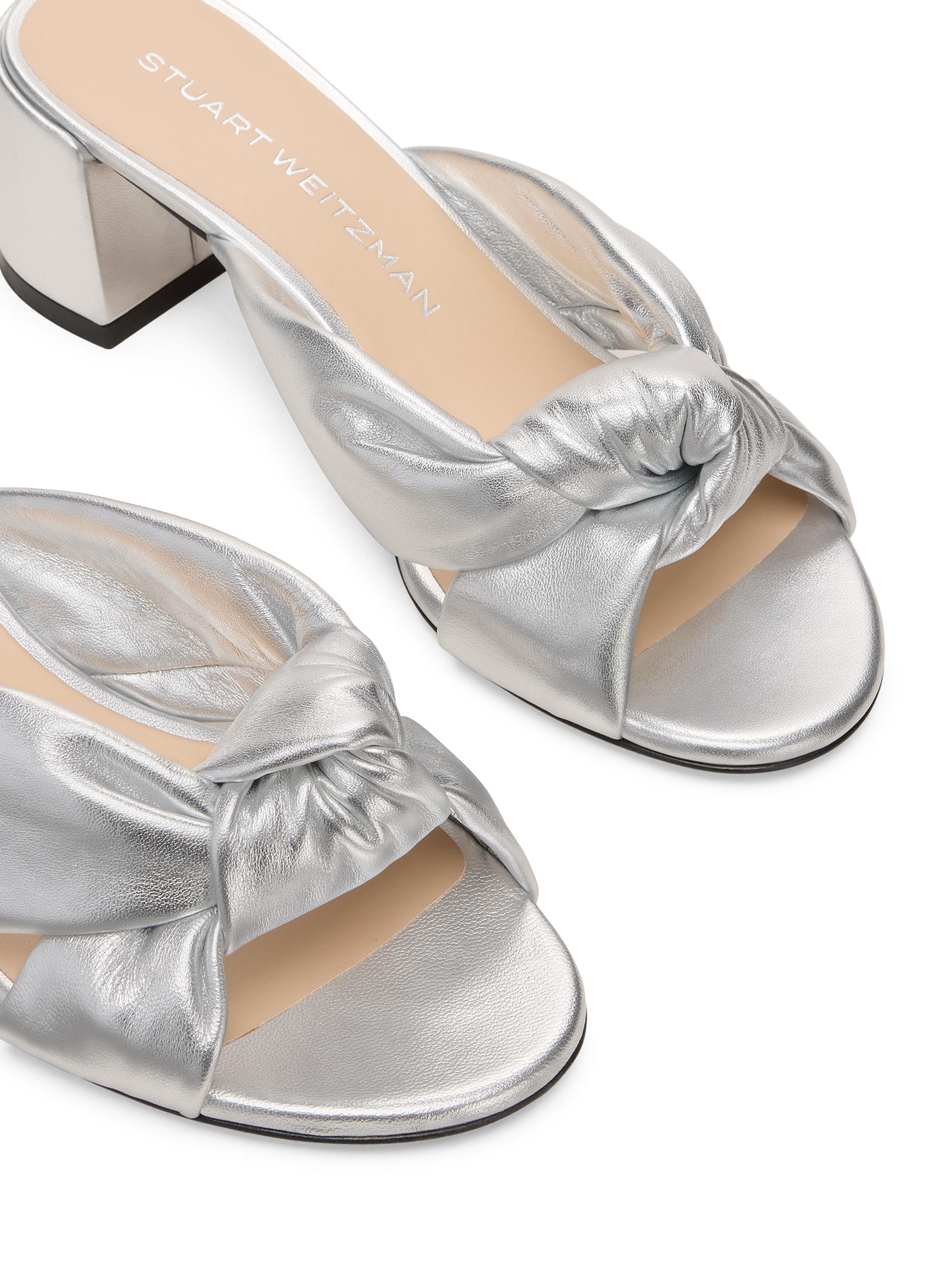 Stuart Weitzman Soplaya 50MM Block Slide Sandals | Saks Fifth Avenue
