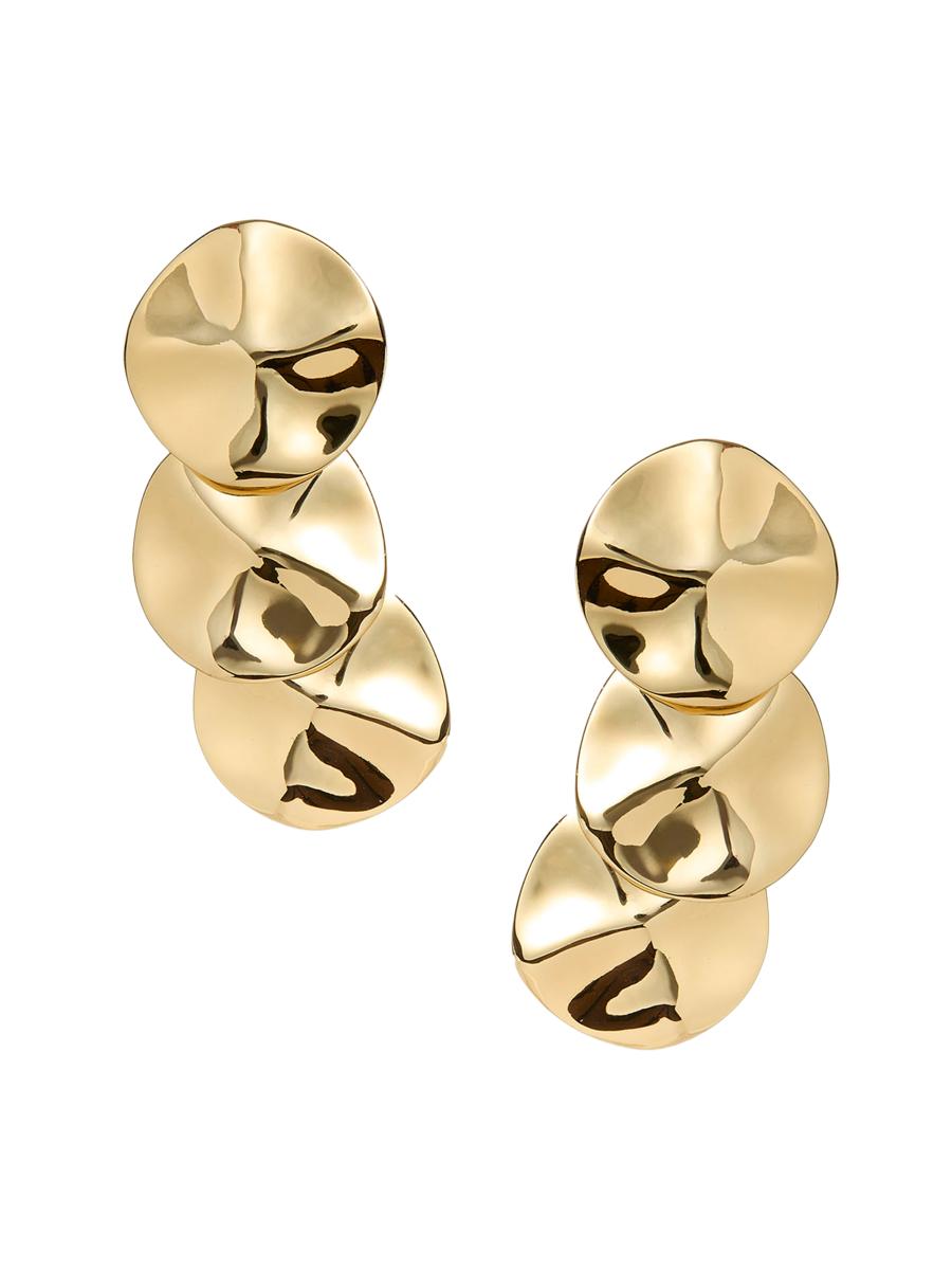 Lele Sadoughi Palm Beach Socialite 14K-Gold-Plated Disc Drop Earrings ...