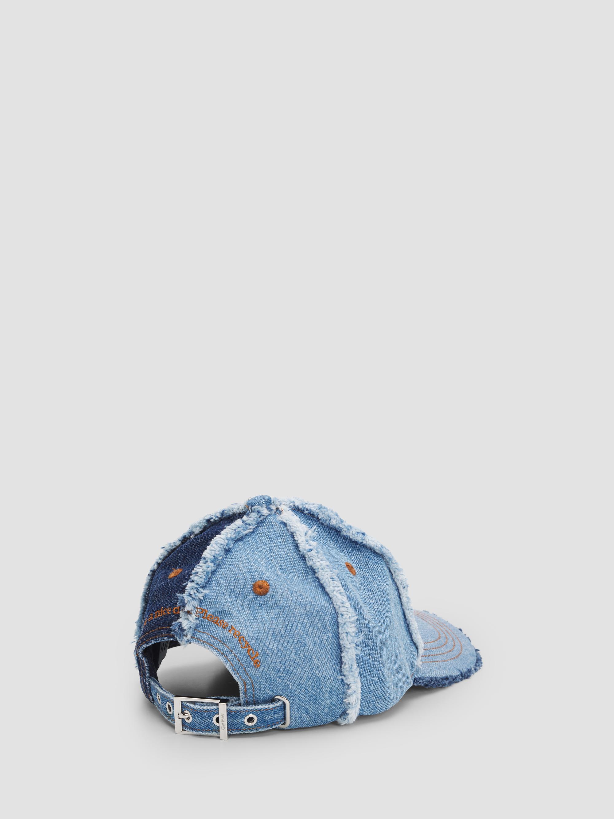 Ganni Denim Patchwork Baseball Cap | Saks Fifth Avenue