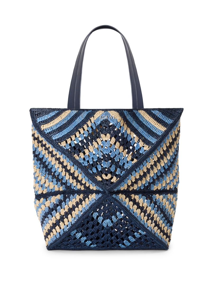 LOEWE LOEWE x Paula's Ibiza Puzzle Fold Extra-Large Crochet Tote Bag ...