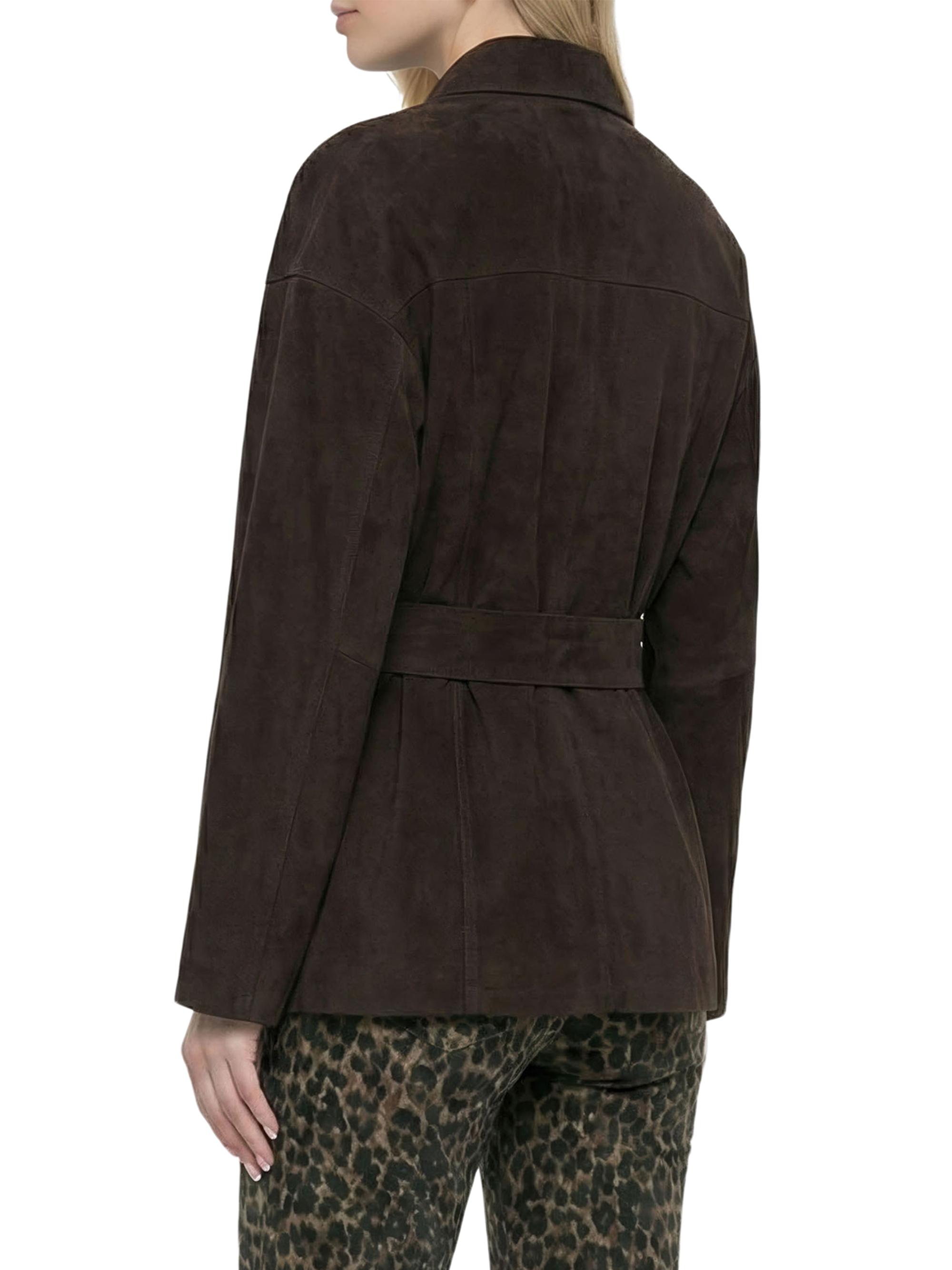 Gorski Select Metis Suede Jacket, Belt | Saks Fifth Avenue