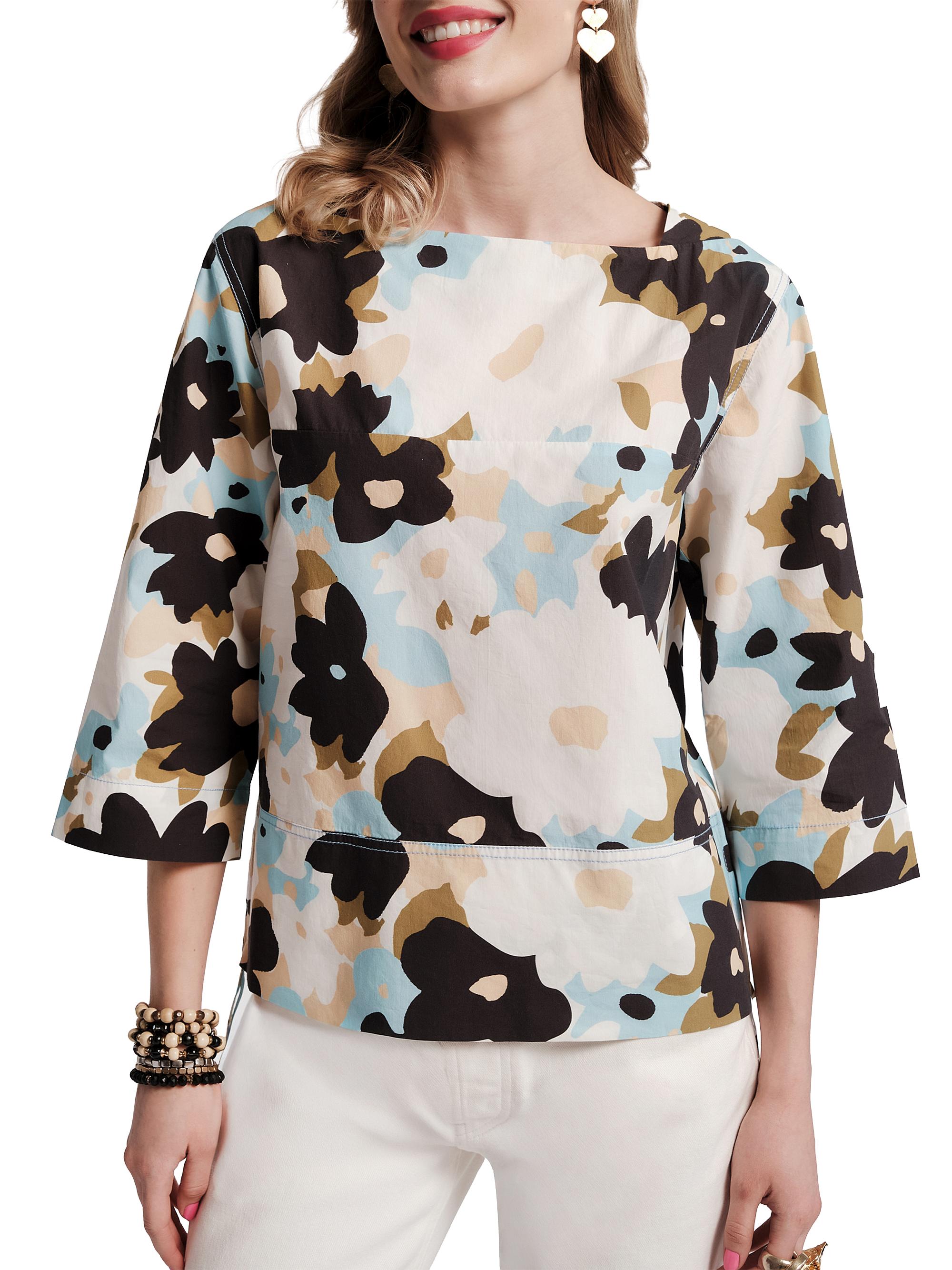 Frances Valentine Carly Floral-Print Cotton Top | Saks Fifth Avenue