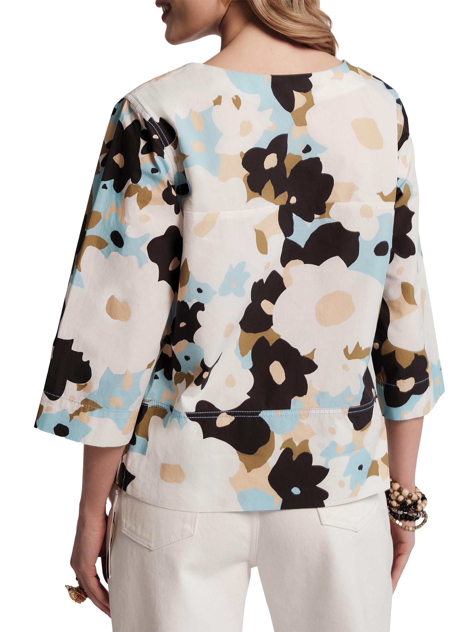 Frances Valentine Carly Floral-Print Cotton Top | Saks Fifth Avenue