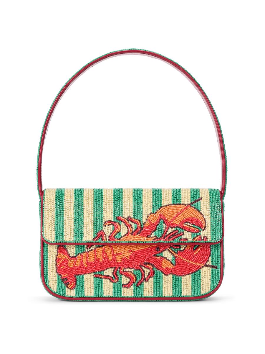 Staud Tommy Summer Lobster-Beaded Shoulder Bag | Saks Fifth Avenue