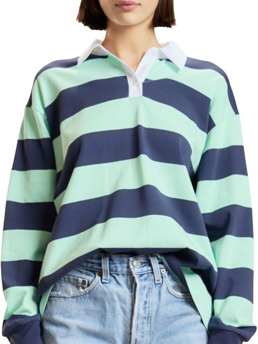 Cynthia Rowley Ardie Striped Cotton Rugby Shirt | Saks Fifth Avenue