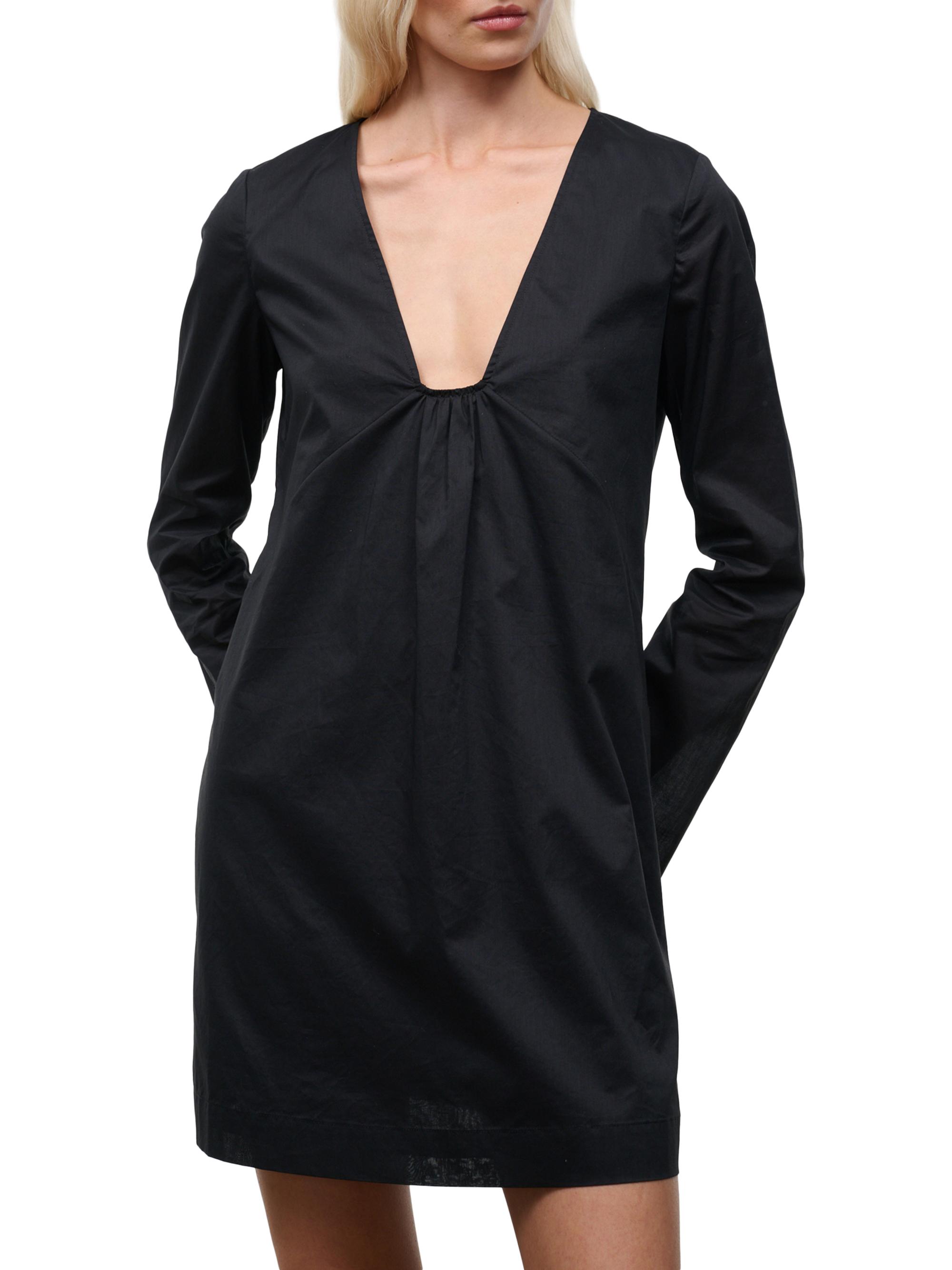 Staud Vivi Gathered Cotton Minidress | Saks Fifth Avenue