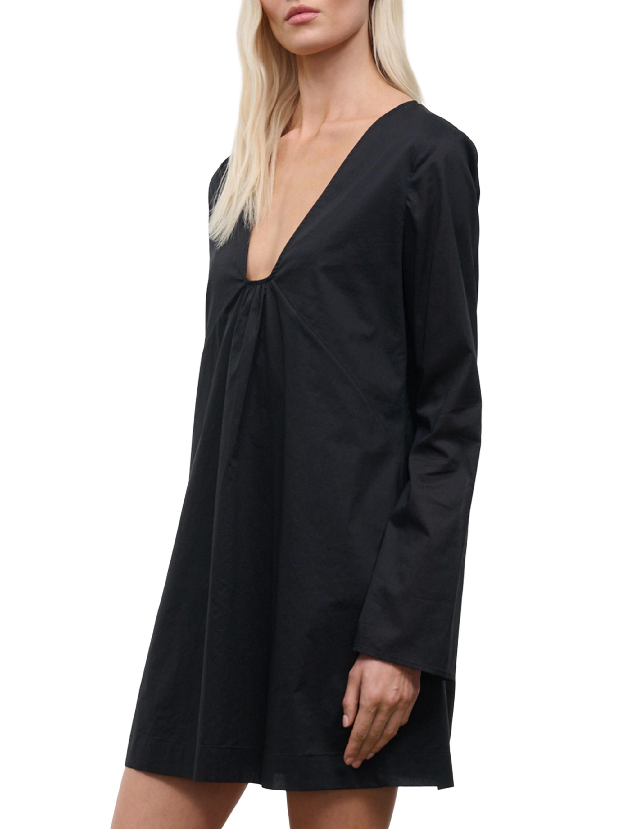 Staud Vivi Gathered Cotton Minidress | Saks Fifth Avenue