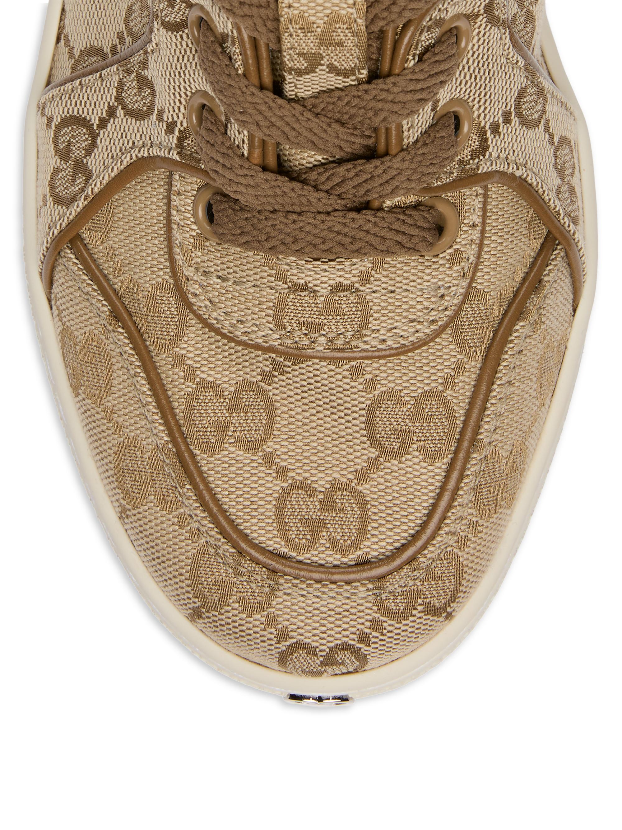 Gucci Stretch Monogram Canvas Low-Top Sneakers | Saks Fifth Avenue