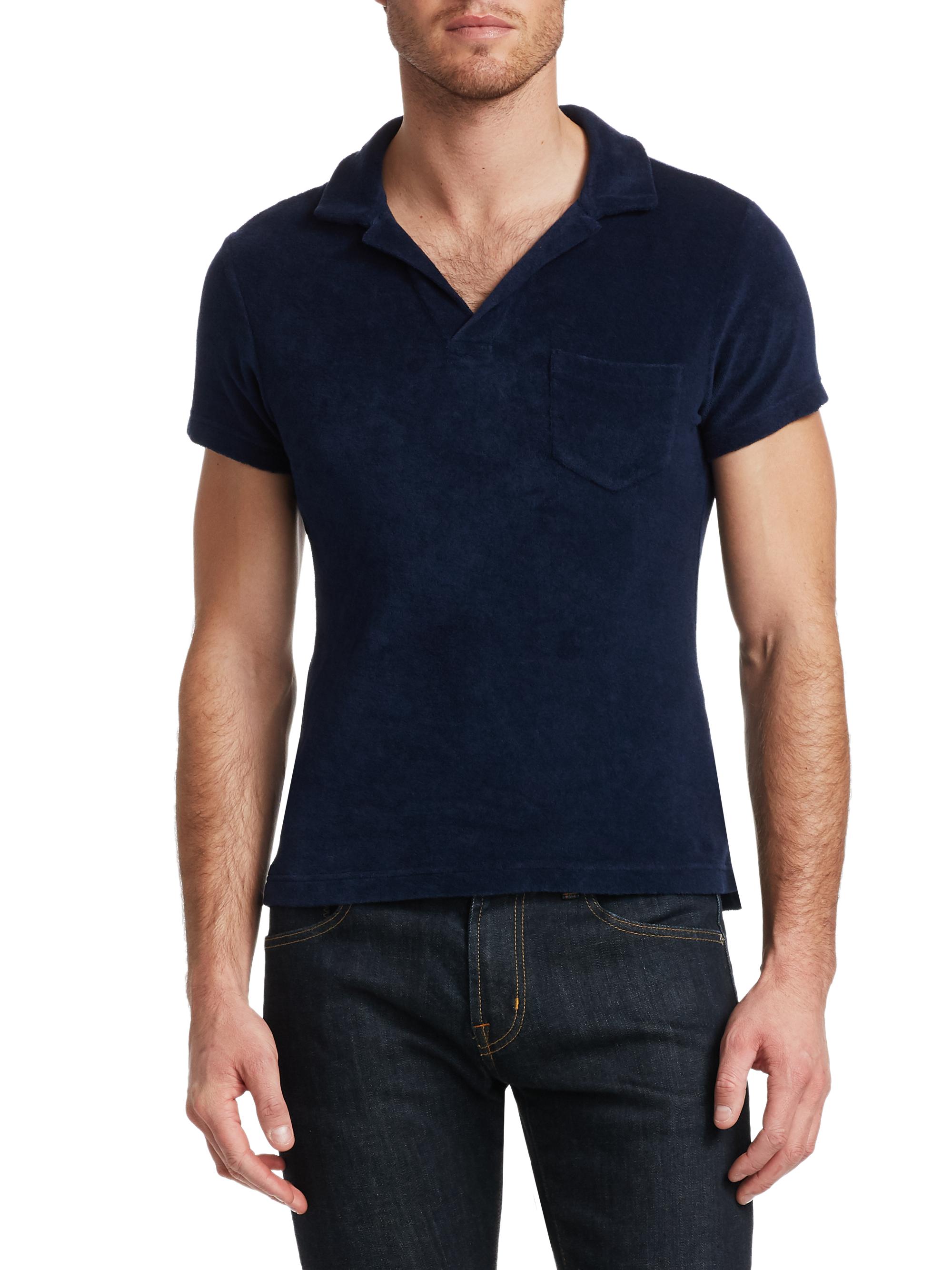 Orlebar Brown Terry Cotton Polo | Saks Fifth Avenue