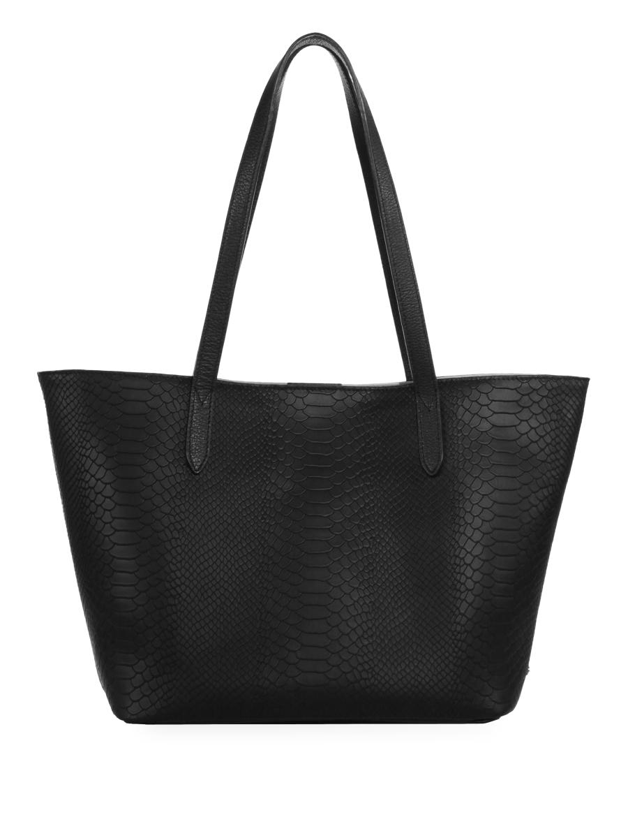 GiGi New York Teddie Python-Embossed Leather Tote | Saks Fifth Avenue
